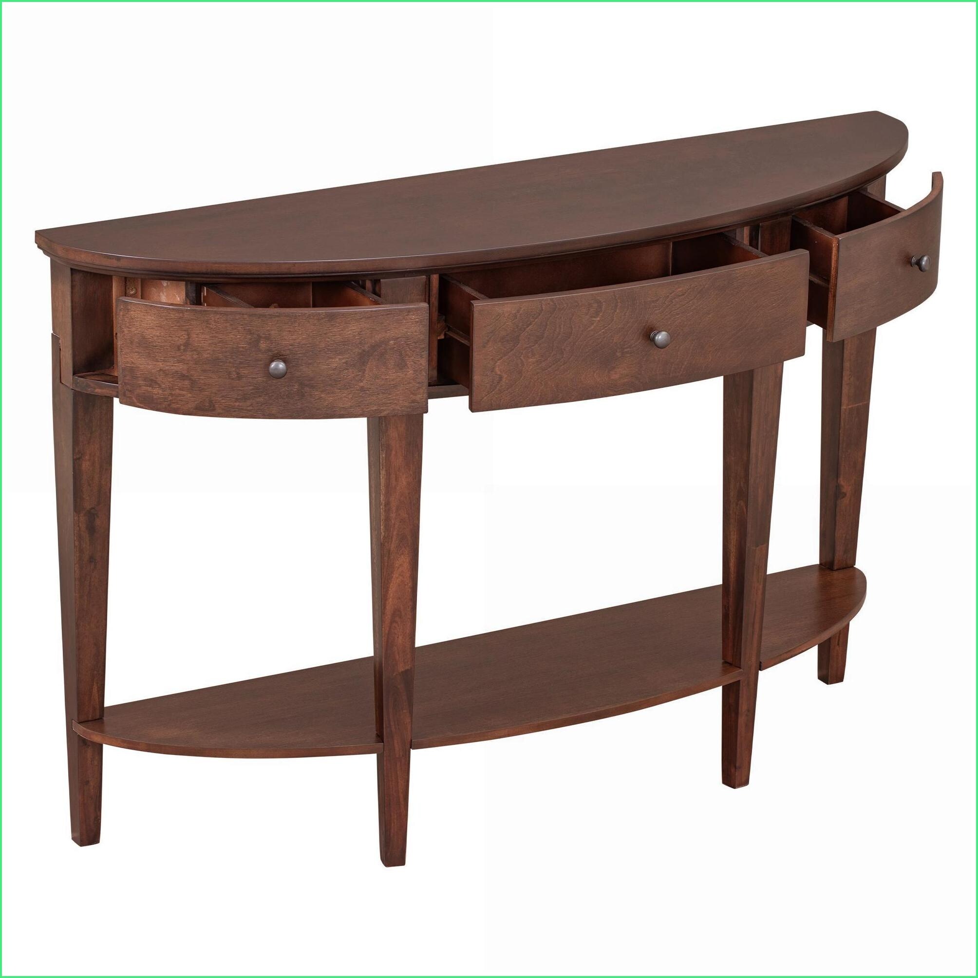 Watnature Curved MDF Coffee Table with 3 Drawers amp Shelf Stylish ...