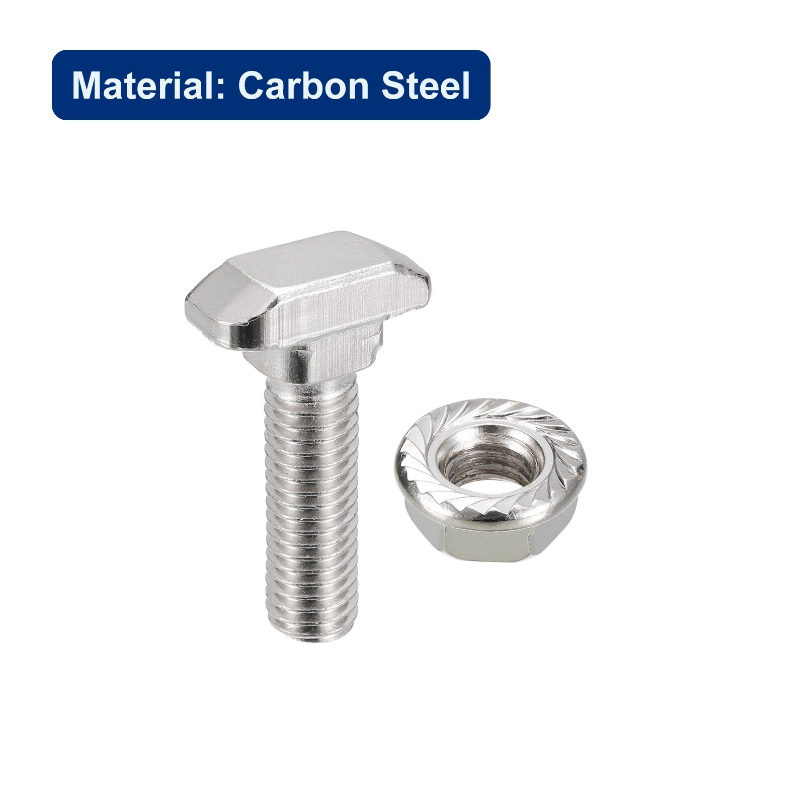 Unique Bargains 40 Sets M8x30mm T Slot Drop-in Bolt and M8 Hexagon ...