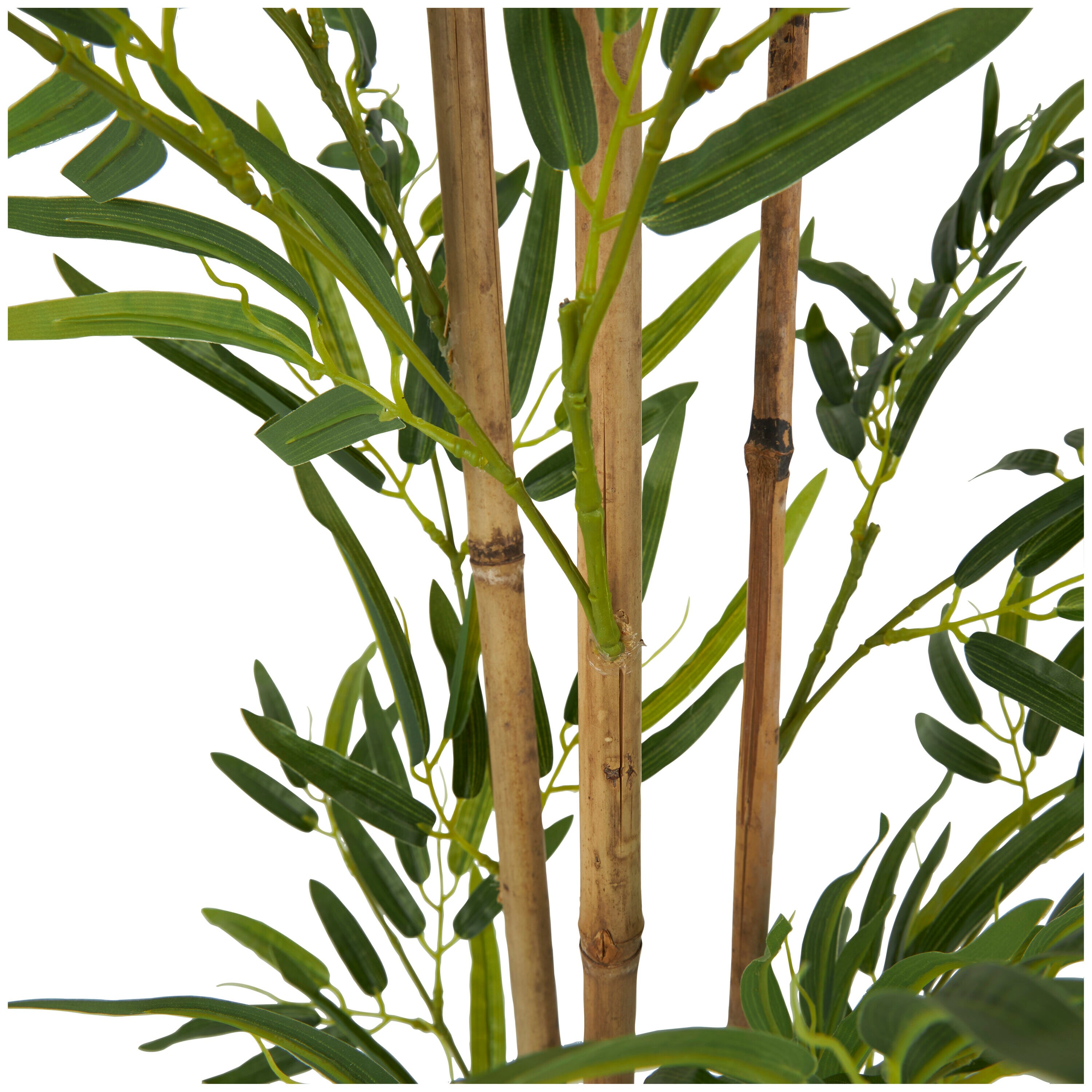 Grayson Lane 49-in Green with Black Pot Indoor Bamboo Artificial Tree ...