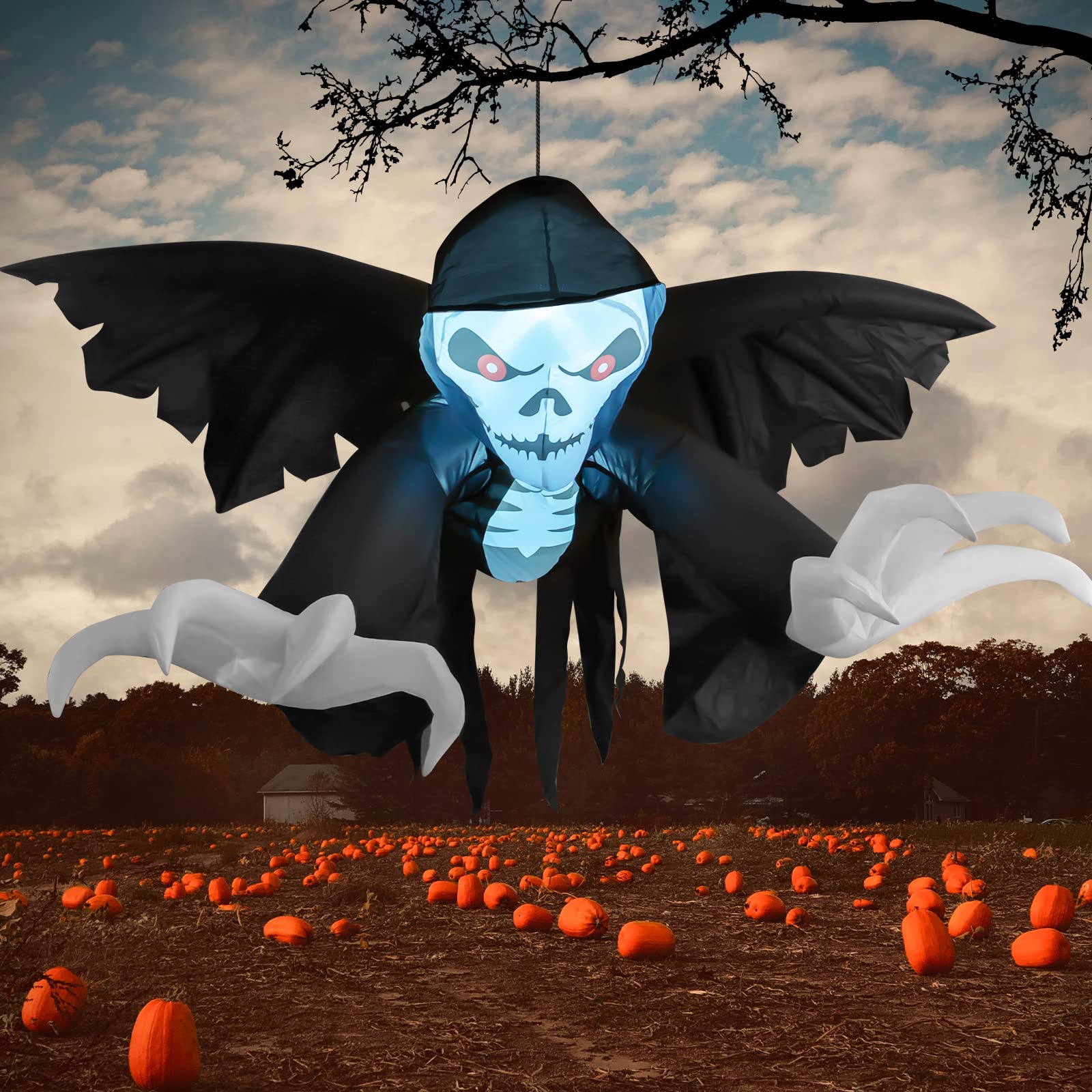 GOOSH Halloween Inflatable in the Outdoor Halloween Decorations ...