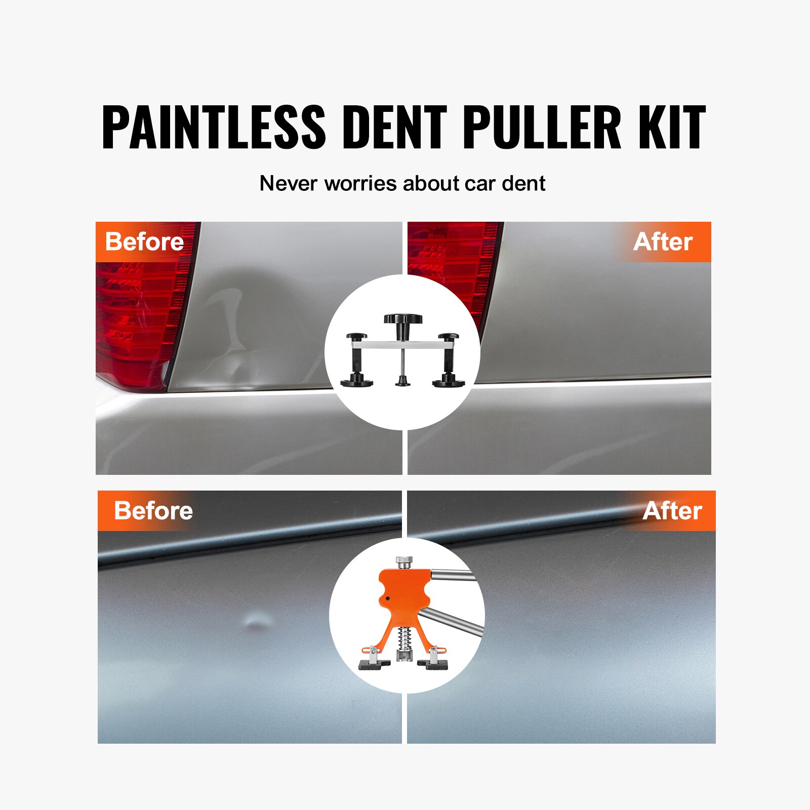 GIVIMO Paintless Dent Repair 56-pc Kit With Adjustable Dent Lifter ...
