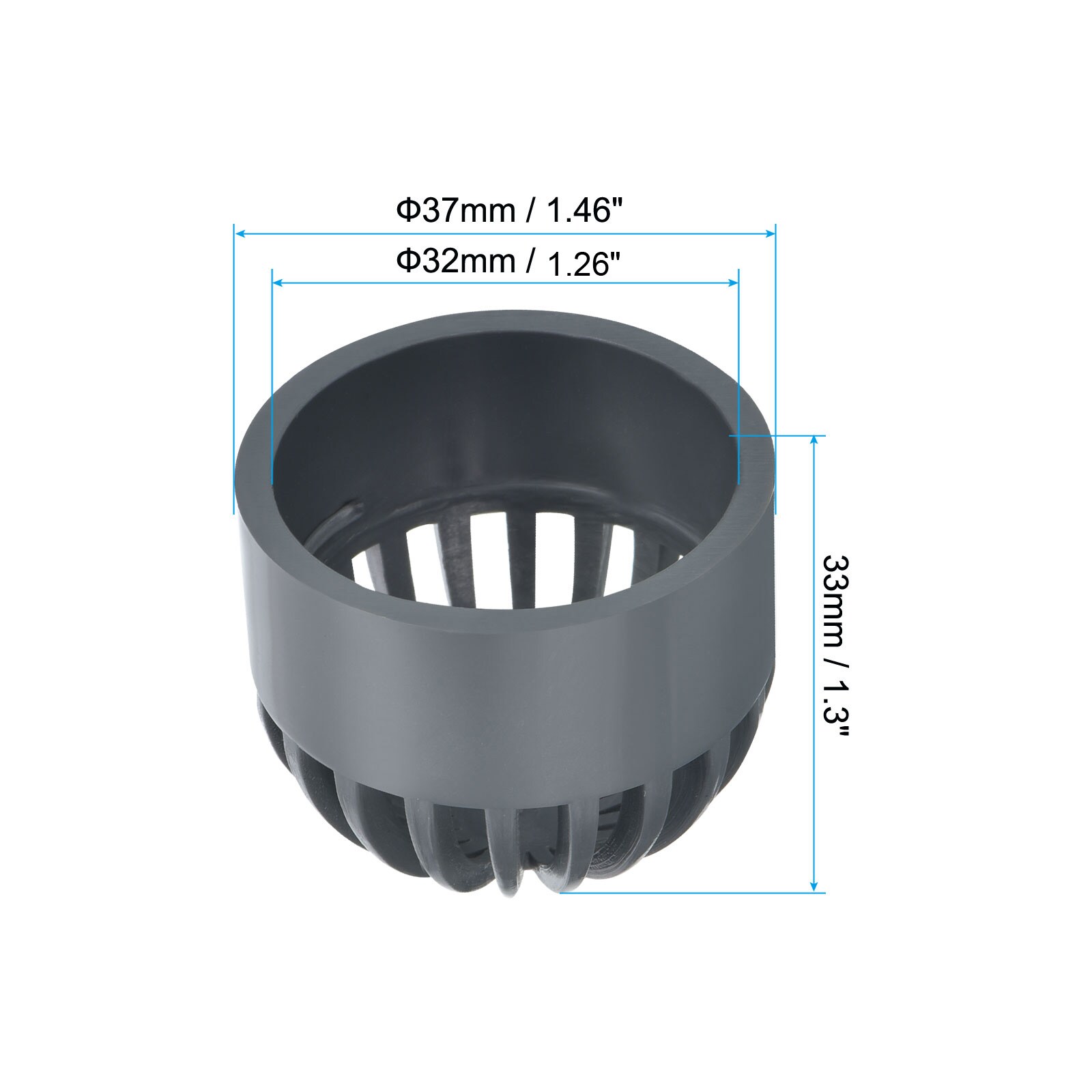 PATIKIL 32mm ID Atrium Drain Grate Cover Round Outdoor UPVC Sewer Drain ...