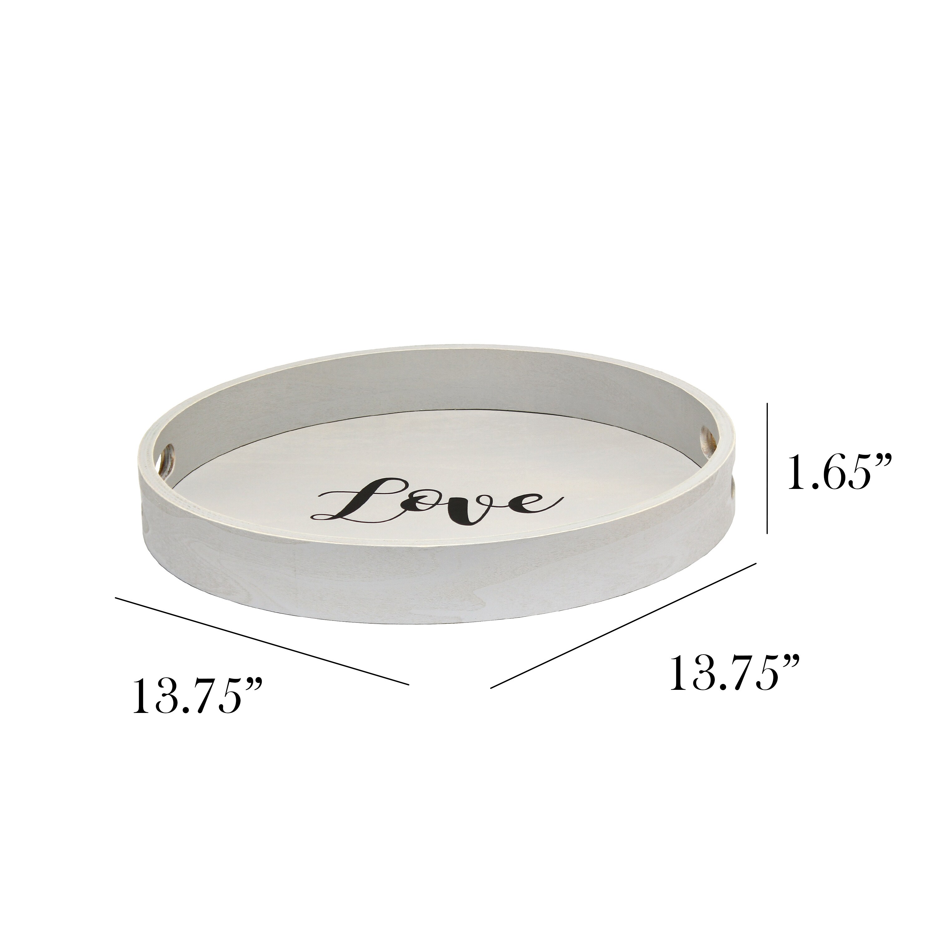 Elegant Designs 13.75 inch Sip And Serve Stylish Wooden Decorative ...