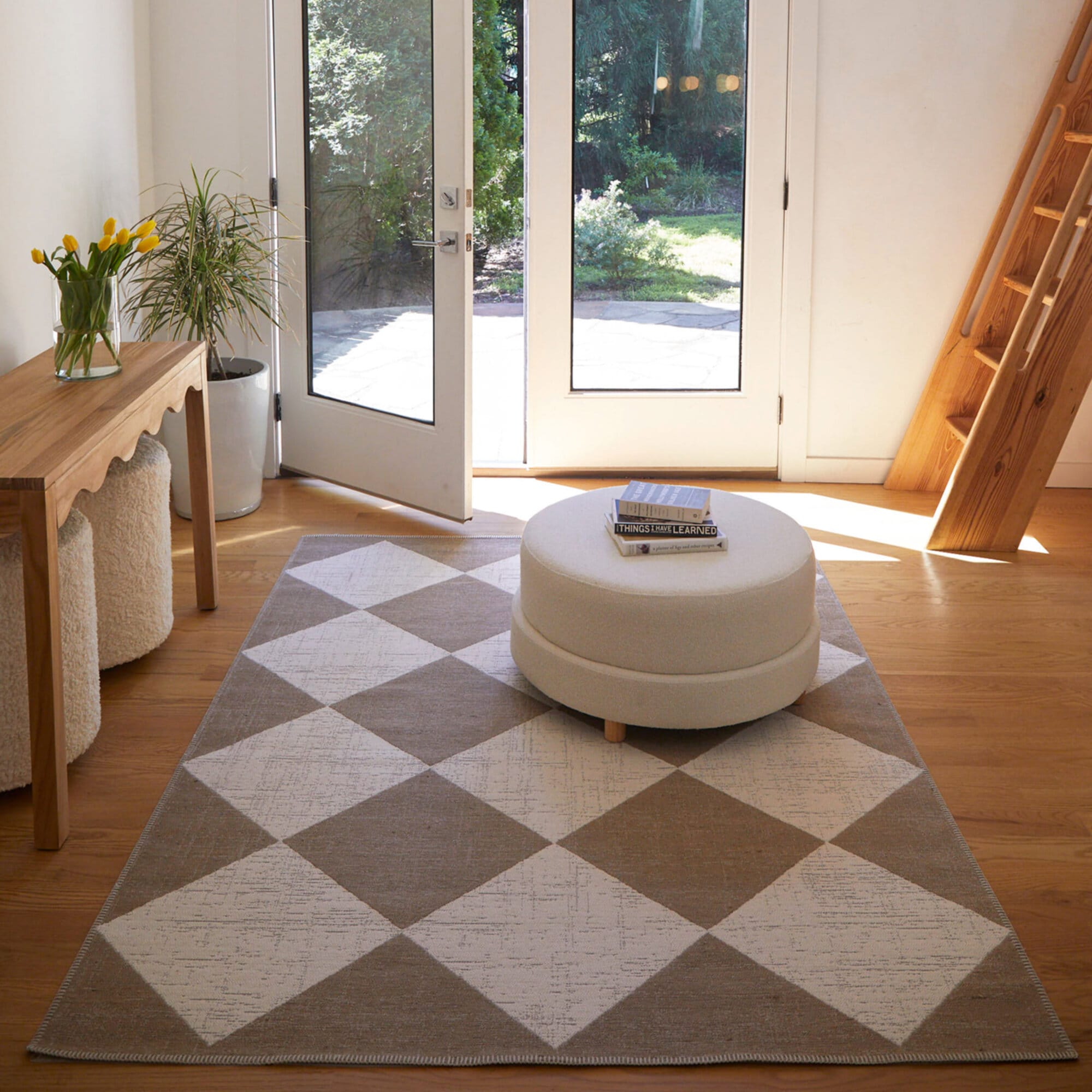 Balta 5 X 6 (ft) Cotton/Jute/Polyester Tan Indoor Geometric Farmhouse ...