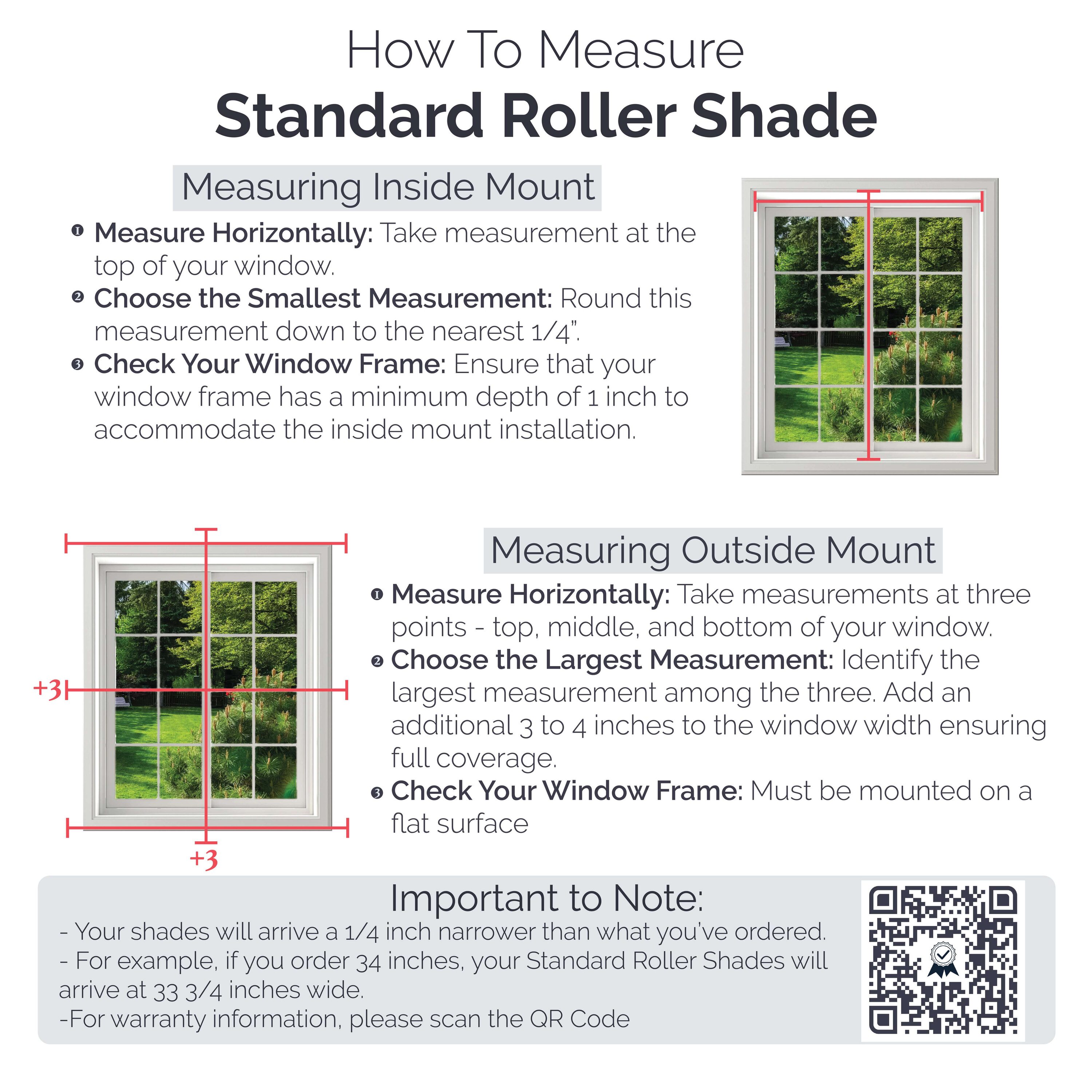 Linen Avenue Cordless 5% Solar Screen Standard Roller Shade Shadow ...