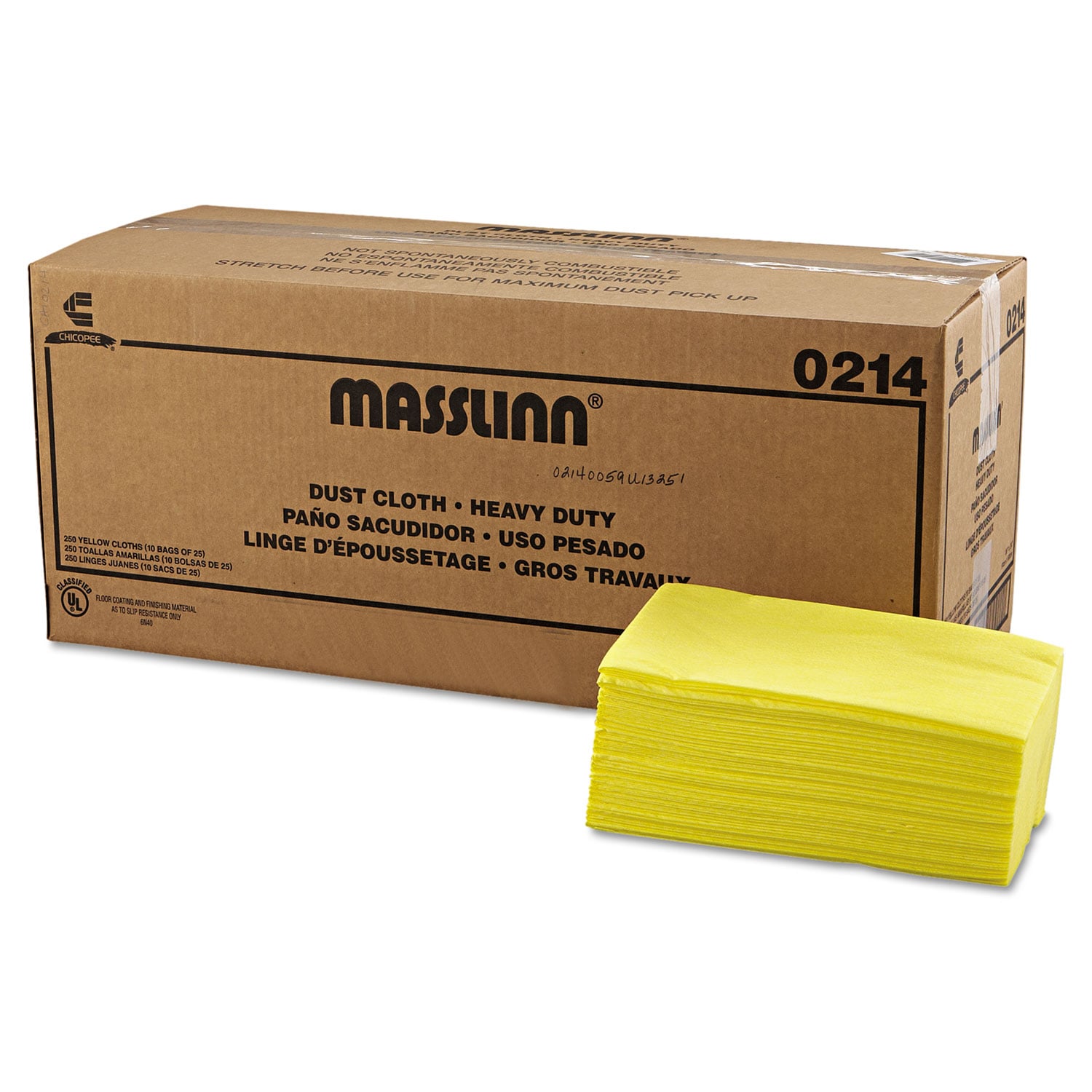 Chix Masslinn Dust Cloths 1 Ply 24 x 40 Unscented Yellow 25 Bag 10 Bags ...