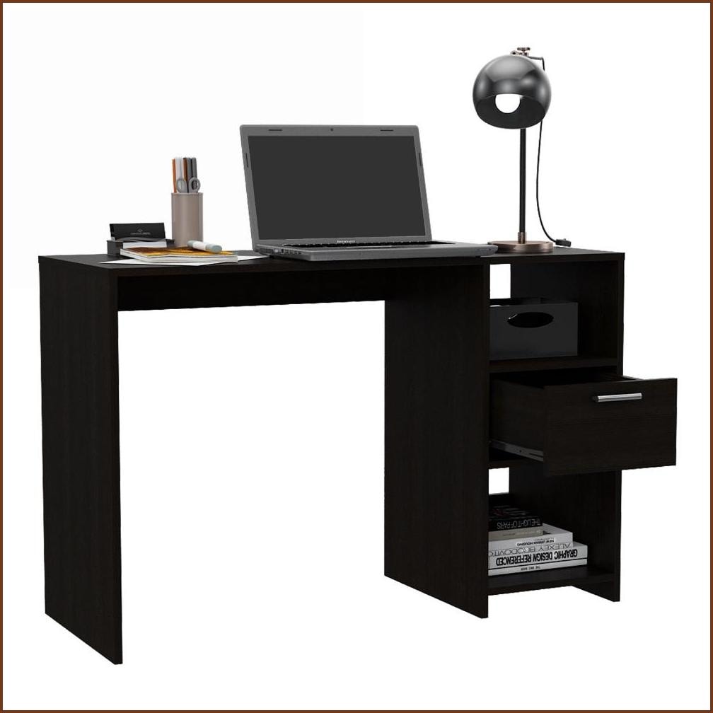 SunJet Desks with 1 Drawer 2 Shelves - Writing Desk Wenge Engineered ...