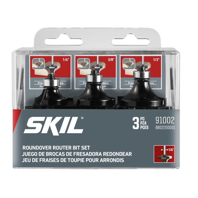 SKIL 3-Piece Carbide-tipped Router Bit Set in the Router Bit Sets ... SKIL 3-Piece Carbide-tipped Router Bit Set in the Router Bit Sets ...