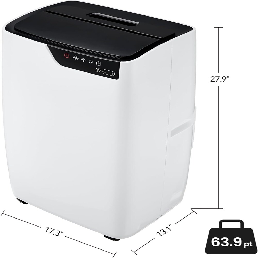Garvee 12000 BTU Portable AC Ultra Quiet Fast Cooling 3-Speed Fan 550 ...