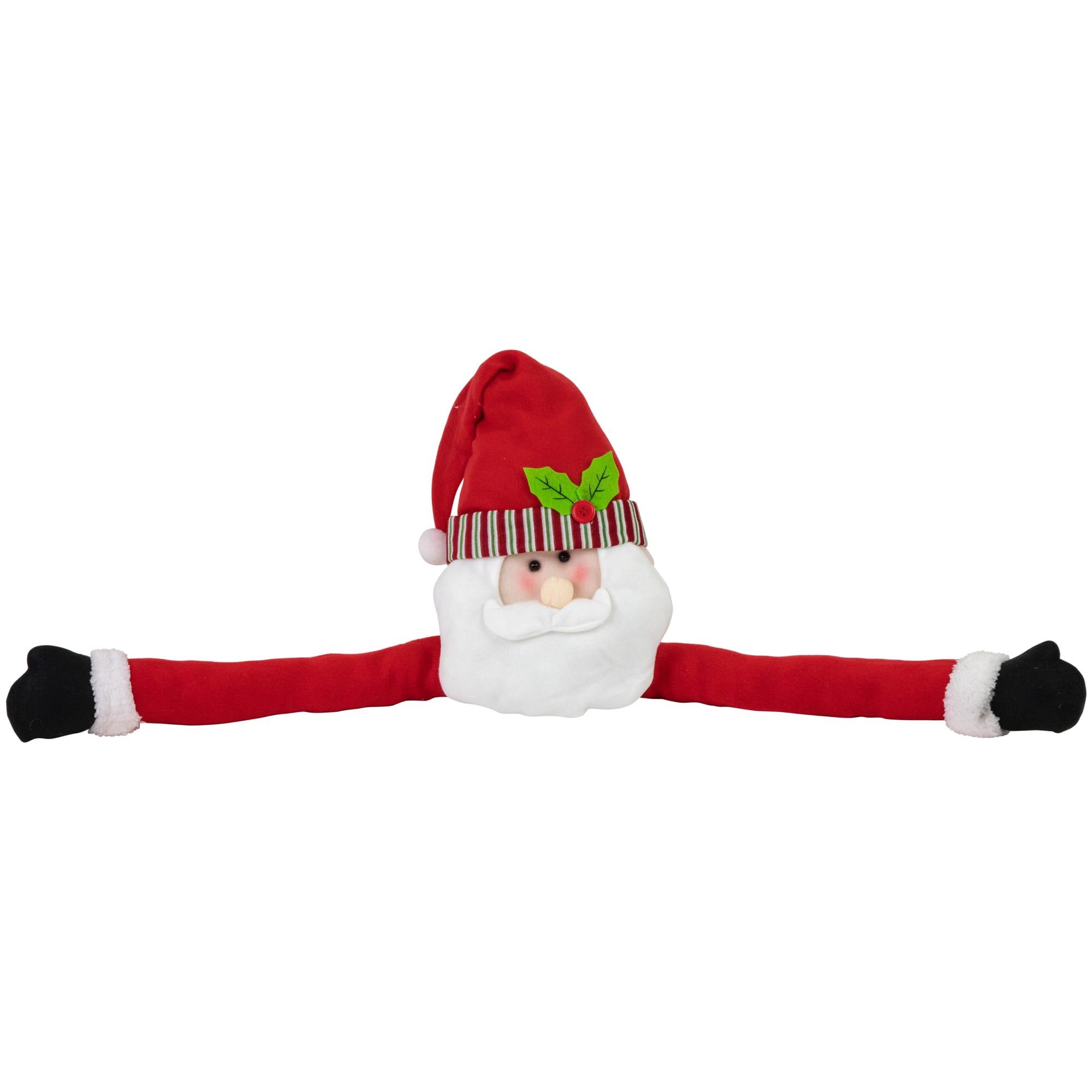 Northlight 27 inch Plush Santa Claus Christmas Tree Topper Unlit in the ...