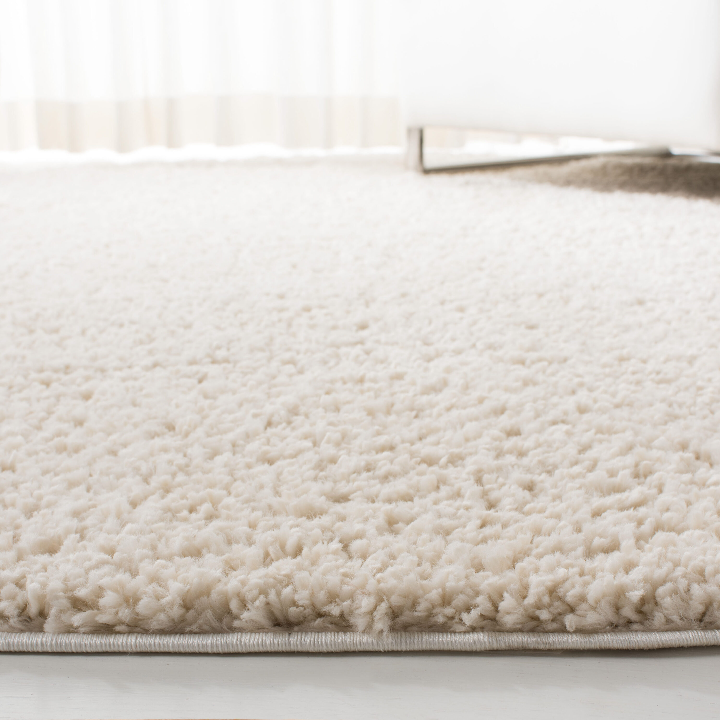 Safavieh August Shag 900C Ivory 8ft x 8ft in the Rugs department at ...
