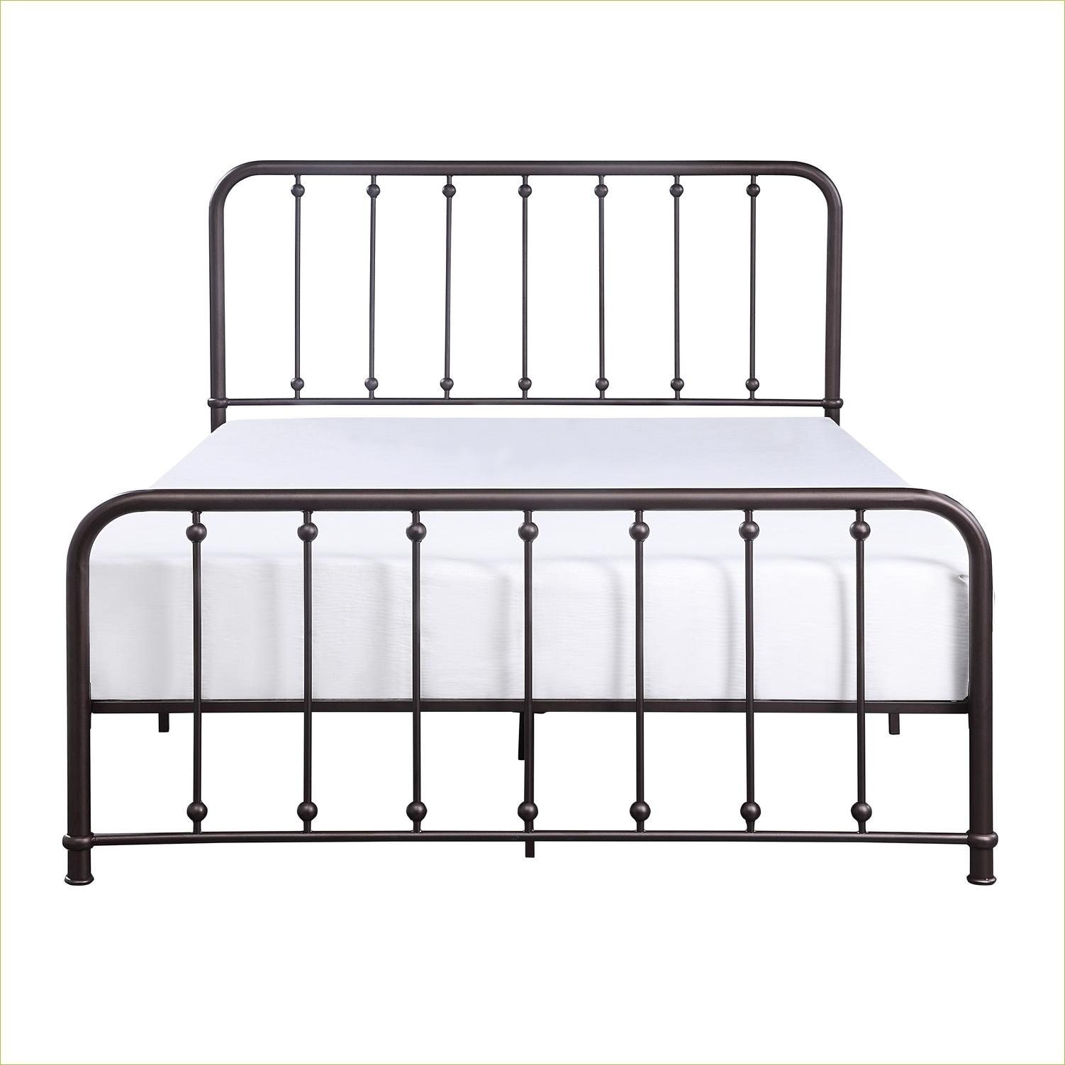 Watnature Antique Bronze Metal Eastern King Platform Bed Classic ...