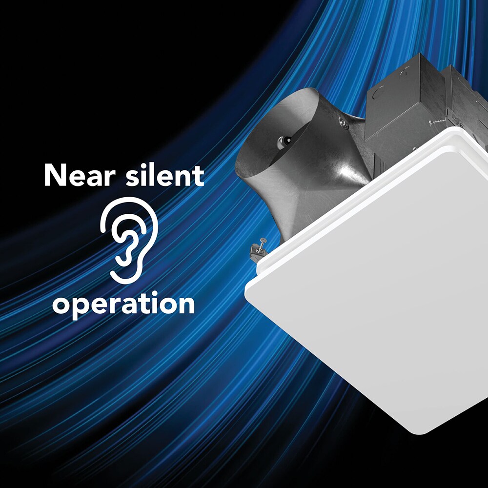 Broan 0.6-Sone 110-CFM White Bathroom Fan, ENERGY STAR in the Bathroom ...