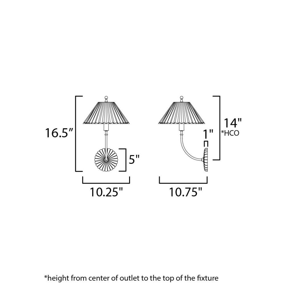 Maxim Lighting Kismet - 1 Light Wall Sconce-16.5 Inches Tall and 10.25 ...