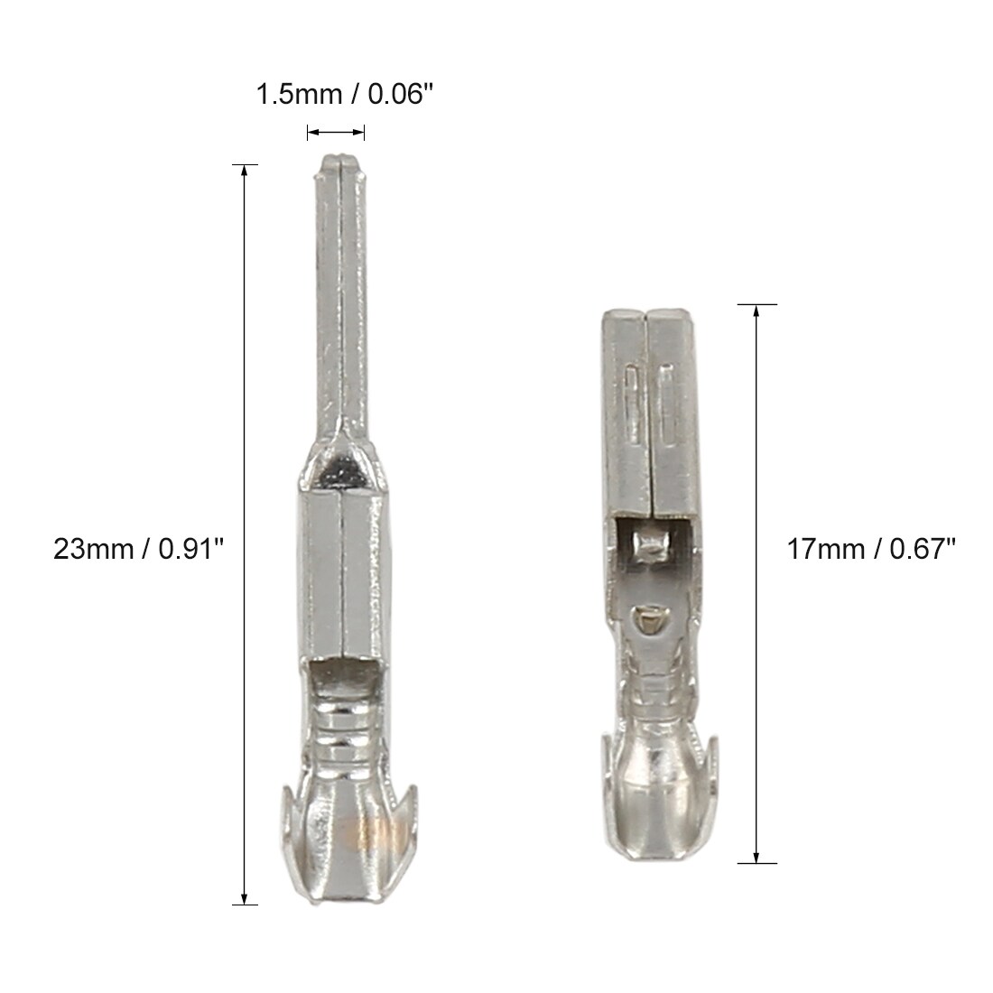 Unique Bargains 50 Sets 1.5mm Universal Car Electrical Wire Connector ...