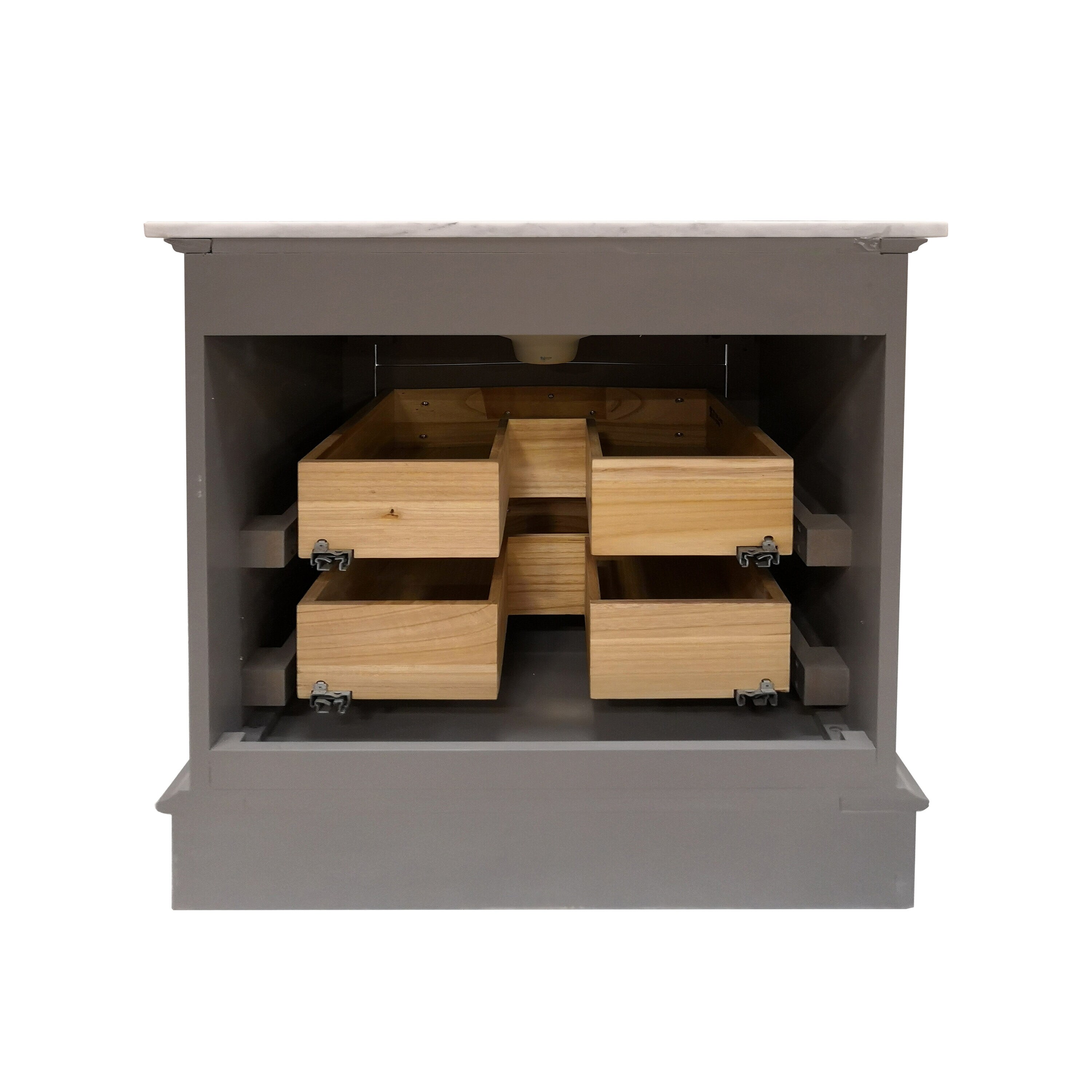 Sudio Design MONROE 36-in Gray Undermount Single Sink Bathroom Vanity ...