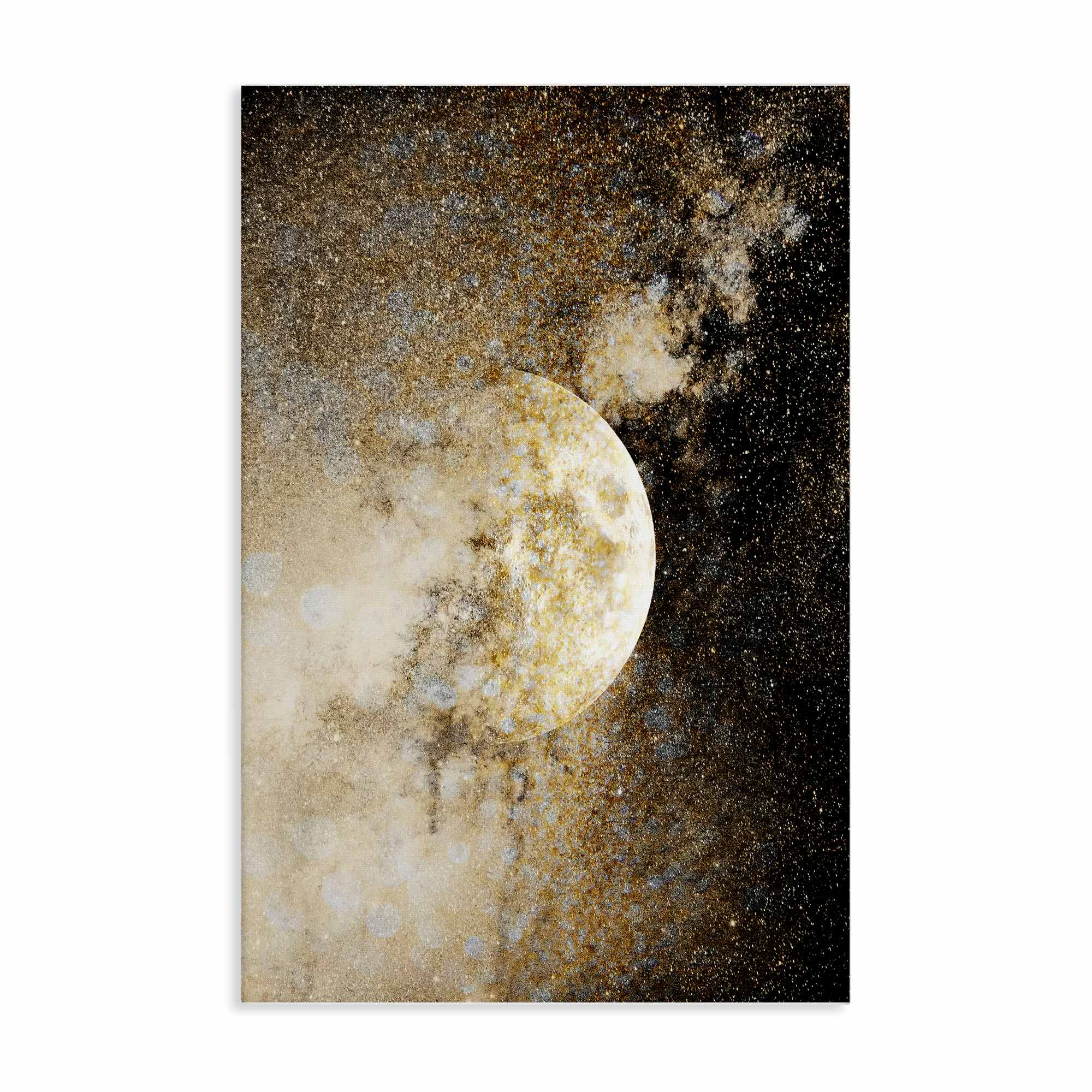 Stupell Industries Starry Nebula Full Moon Canvas Wall Art By Gemma ...