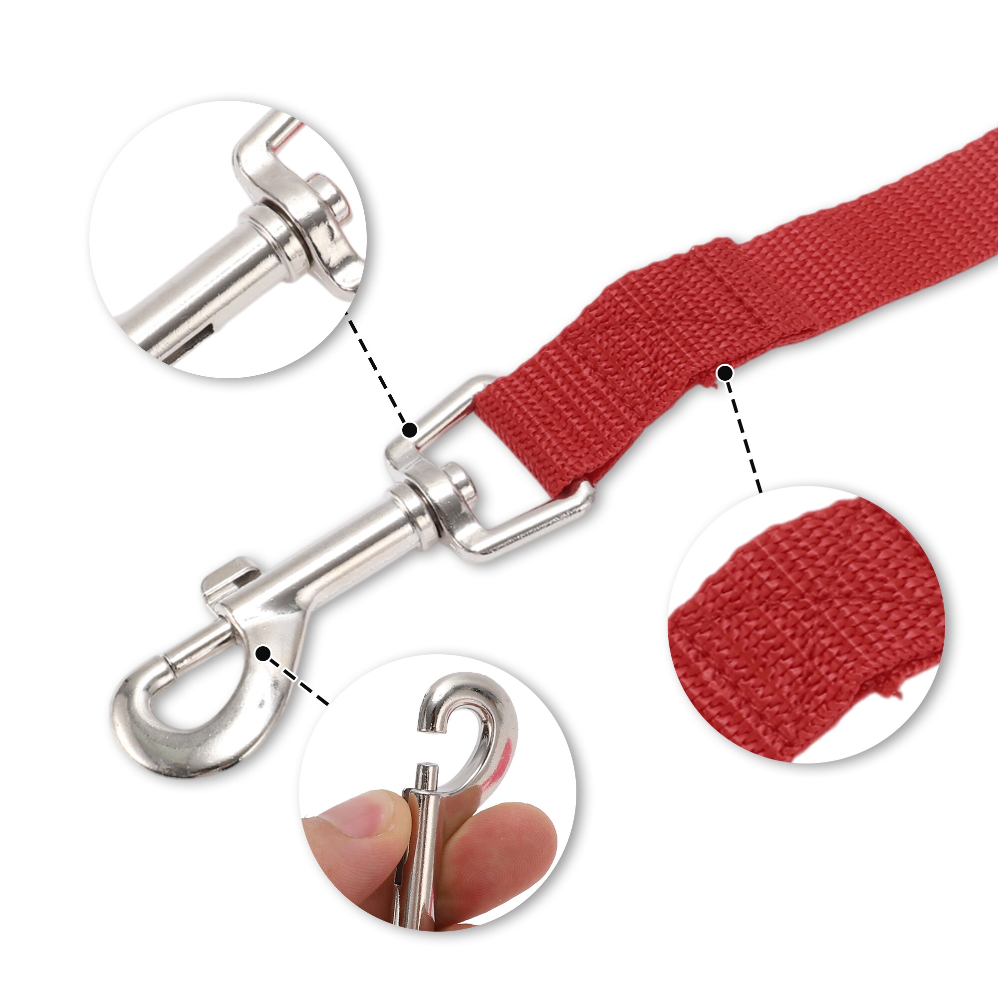 Unique Bargains Training Dog Leash 19.7ft Long Puppy Leashes with Foam ...