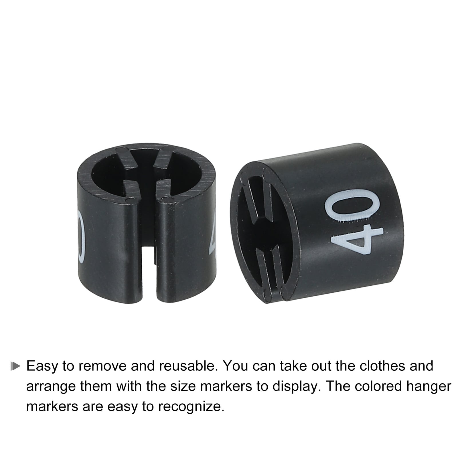 Unique Bargains Clothes Hanger Marker Colored Hanger Sizer Garment ...