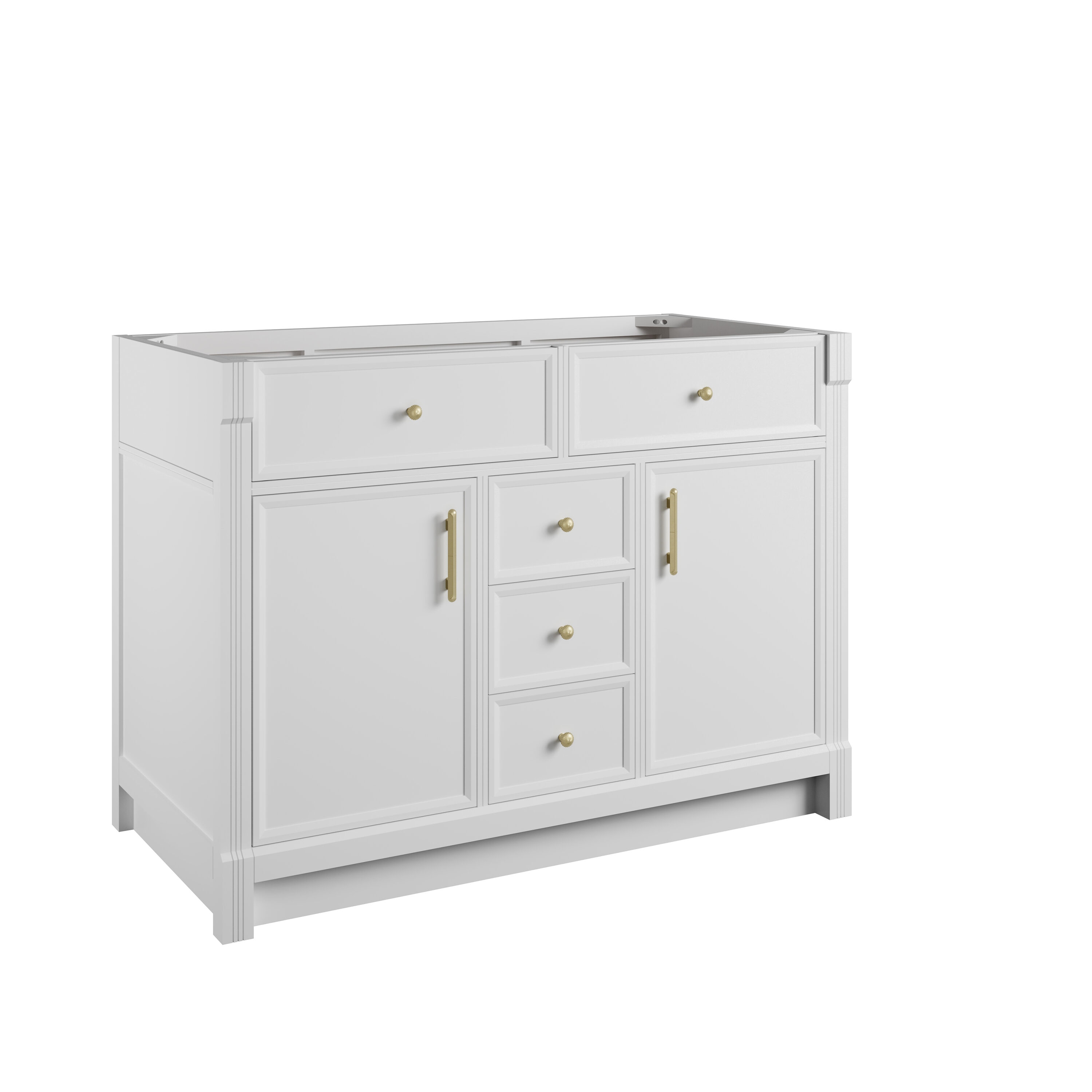 James Martin Vanities Bellshire 48-in Bright White Undermount Single ...