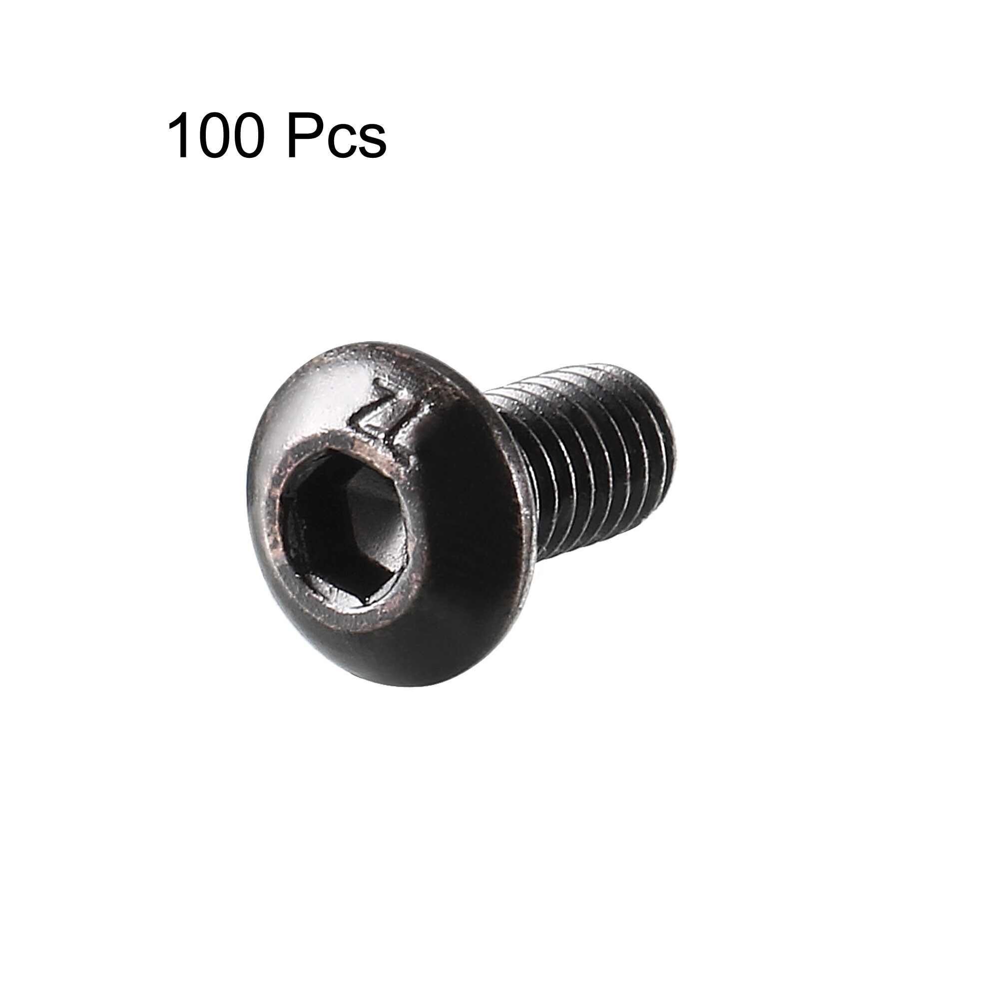 Unique Bargains M3x6mm Thread Button Head Hex Socket Cap Screw Bolt ...