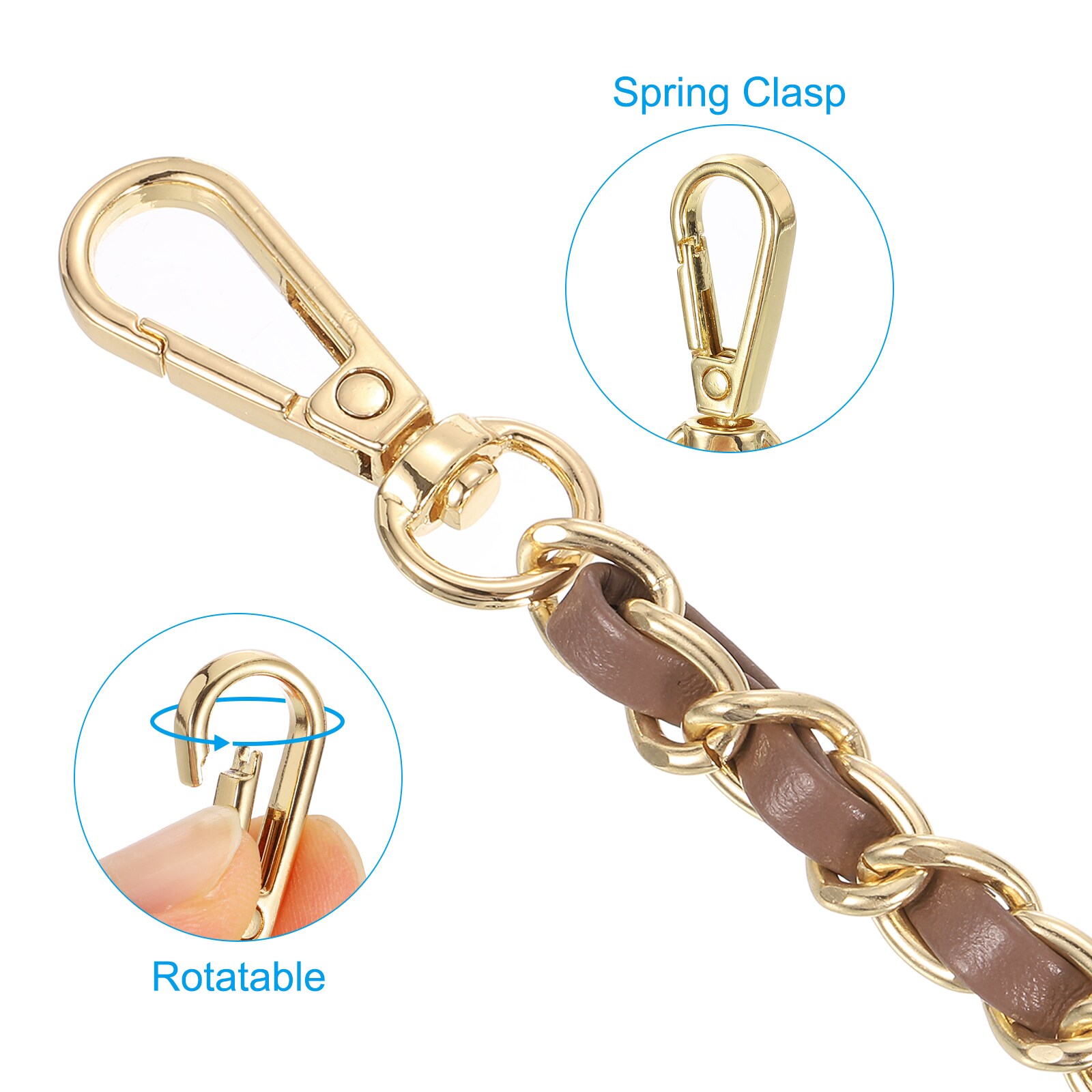 PATIKIL 39-Inch Purse Chain Strap DIY Bag Chain Strap Replacement ...