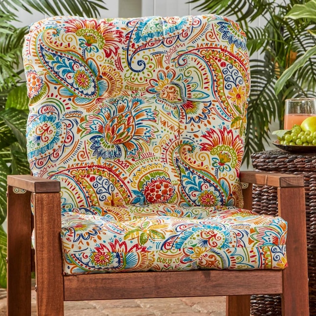 Greendale Home Fashions 21-in x 21-in Jamboree Patio Chair Cushion ... Greendale Home Fashions 21-in x 21-in Jamboree Patio Chair Cushion ...