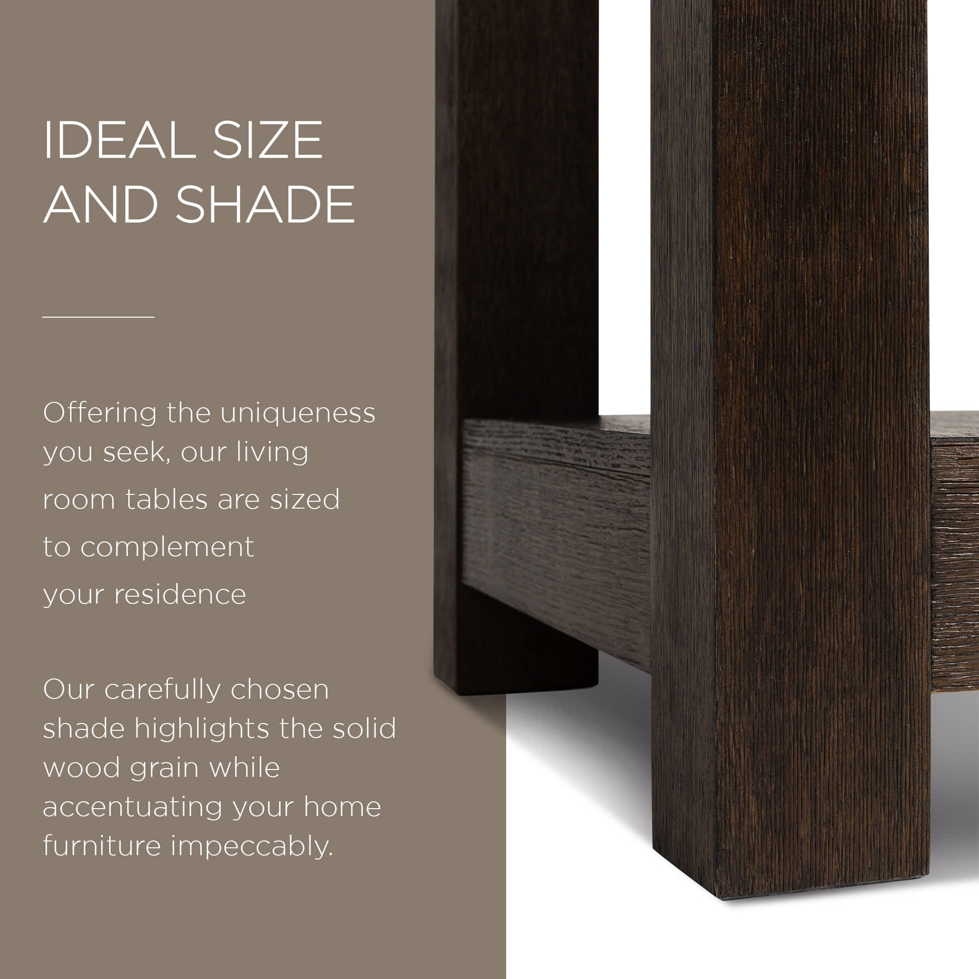 Maven Lane Paulo Wooden Side Table in Weathered Brown Finish in the End ...