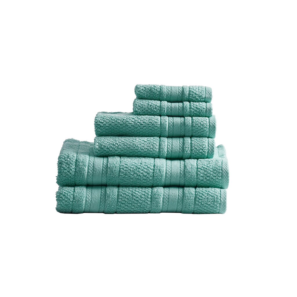 LOVMOR Super Soft Cotton Quick Dry Bath Towel 6 Piece Set in the ...