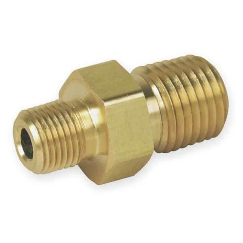 Parker Hex Nipple Brass Pipe Fitting 1/2 in Male NPT X 1/2 in Male NPT ...