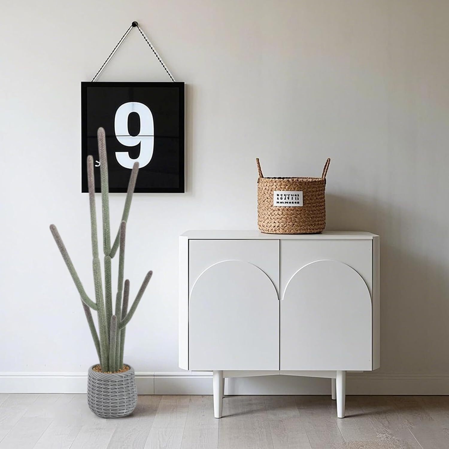 IdealHouse 44inch Tall Faux Cactus Plant Realistic Texture Tall Fake ...