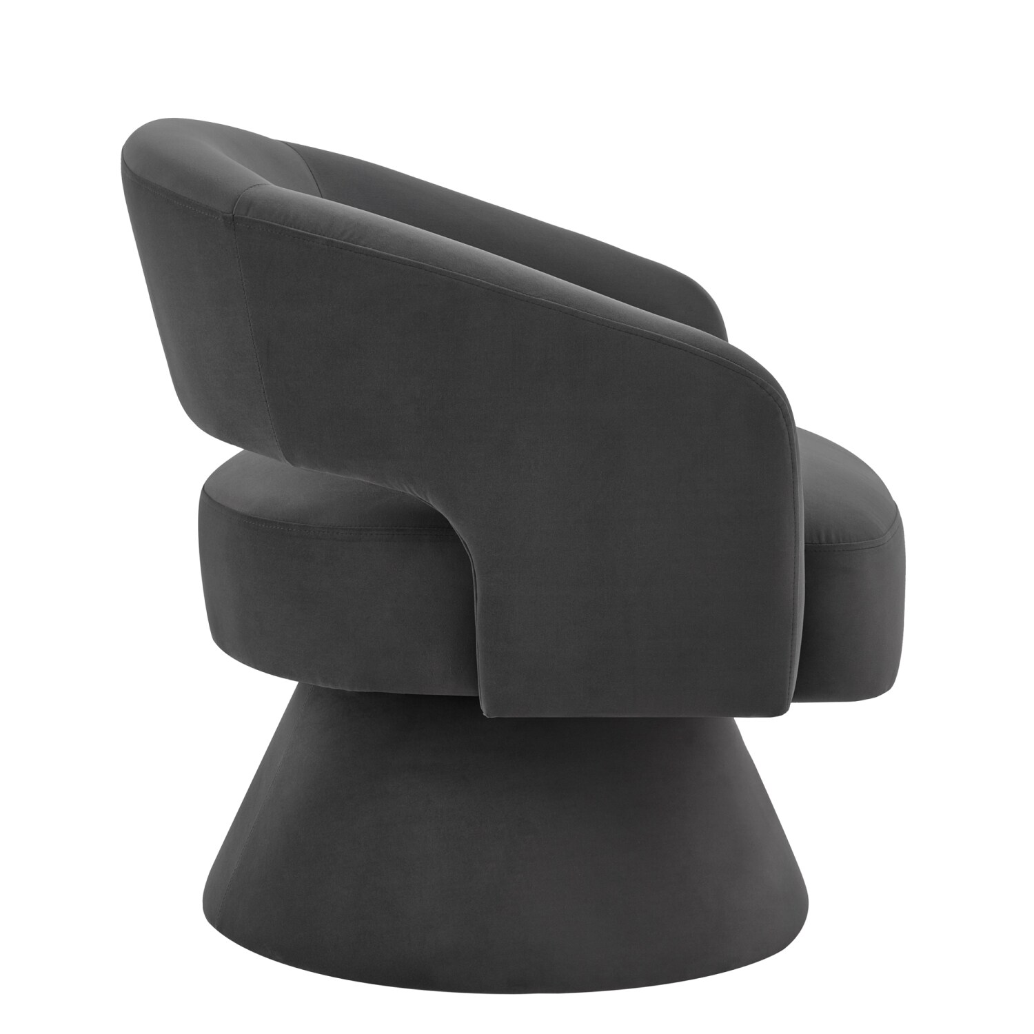 Streamdale Furniture Streamdale Modern Swivel Accent Chair Velvet ...