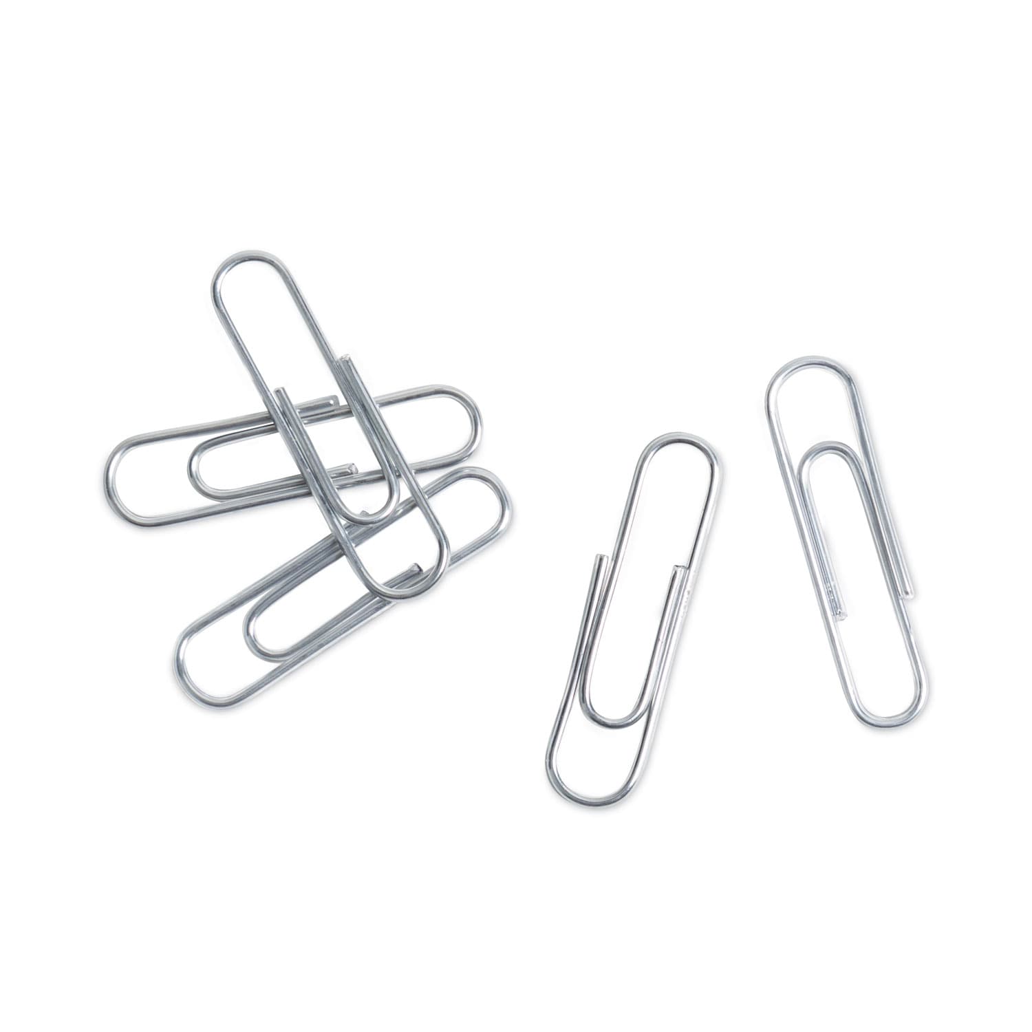 U Brands Paper Clips Medium Vinyl Coated Silver 200 Clips Box 5 Boxes ...