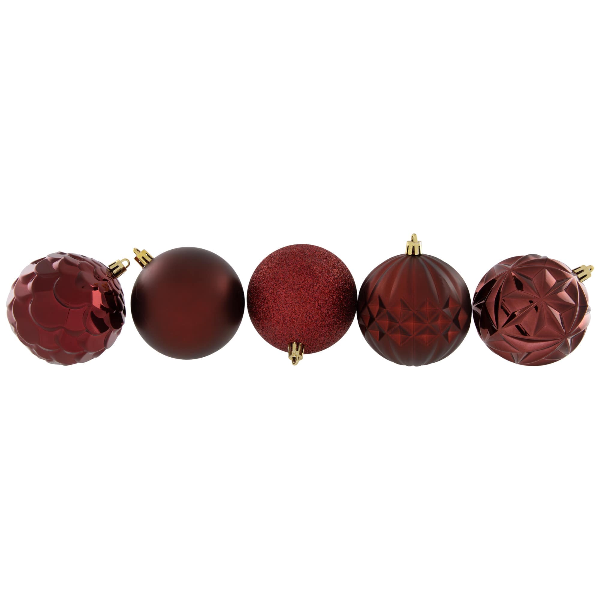 Northlight Shatterproof Matte and Shiny Christmas Ball Ornaments - 3 ...