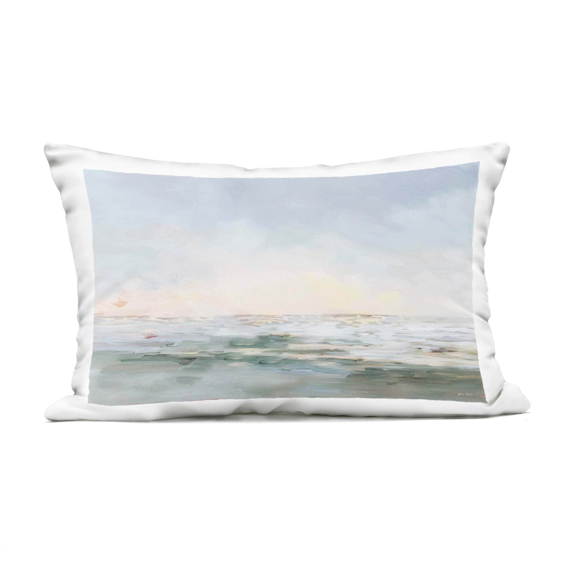 Ocean Horizon Abstract Coast Outdoor Decorative Pillows at Lowes.com