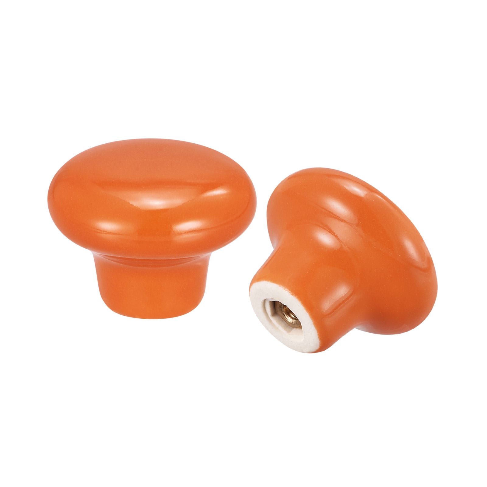 Unique Bargains 32x24mm Ceramic Drawer Knobs 5pcs Mushroom Shape Door ...