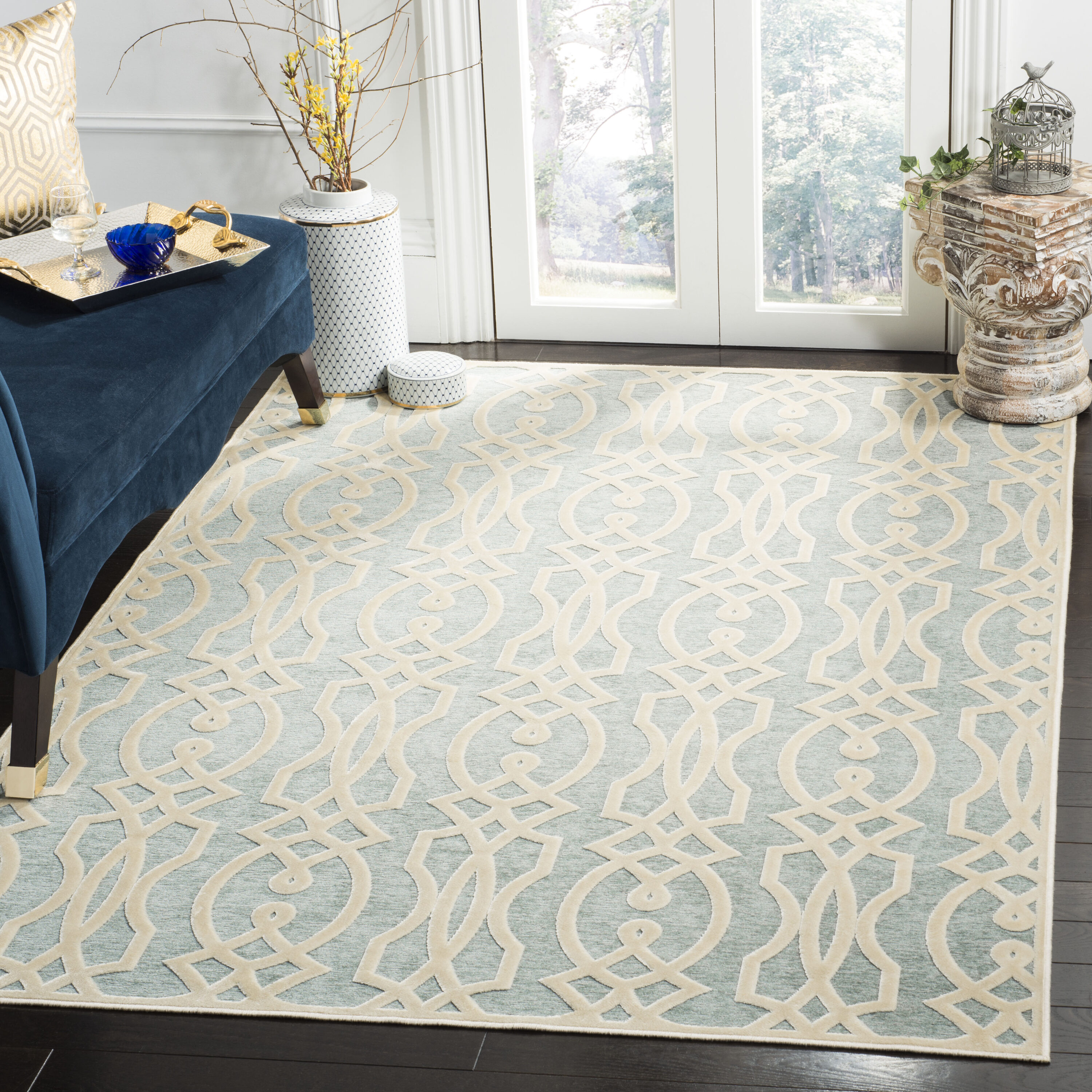 Safavieh Martha Stewart 4485-1410 Villa Screen Rainwater 4 X 6 ...