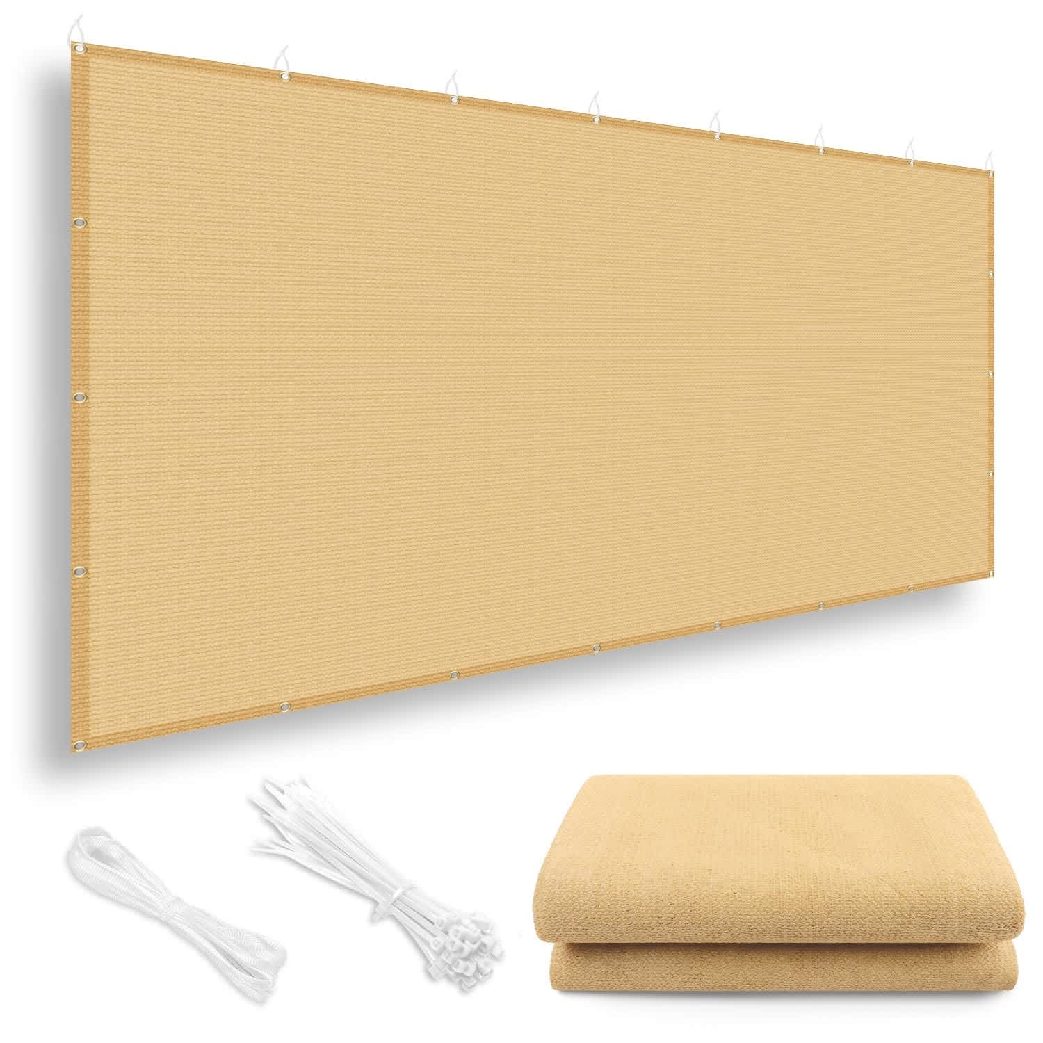 Etokfoks 1 Piece 6 x 8 ft Sun Shade Cloth with Reinforced Edges and ...