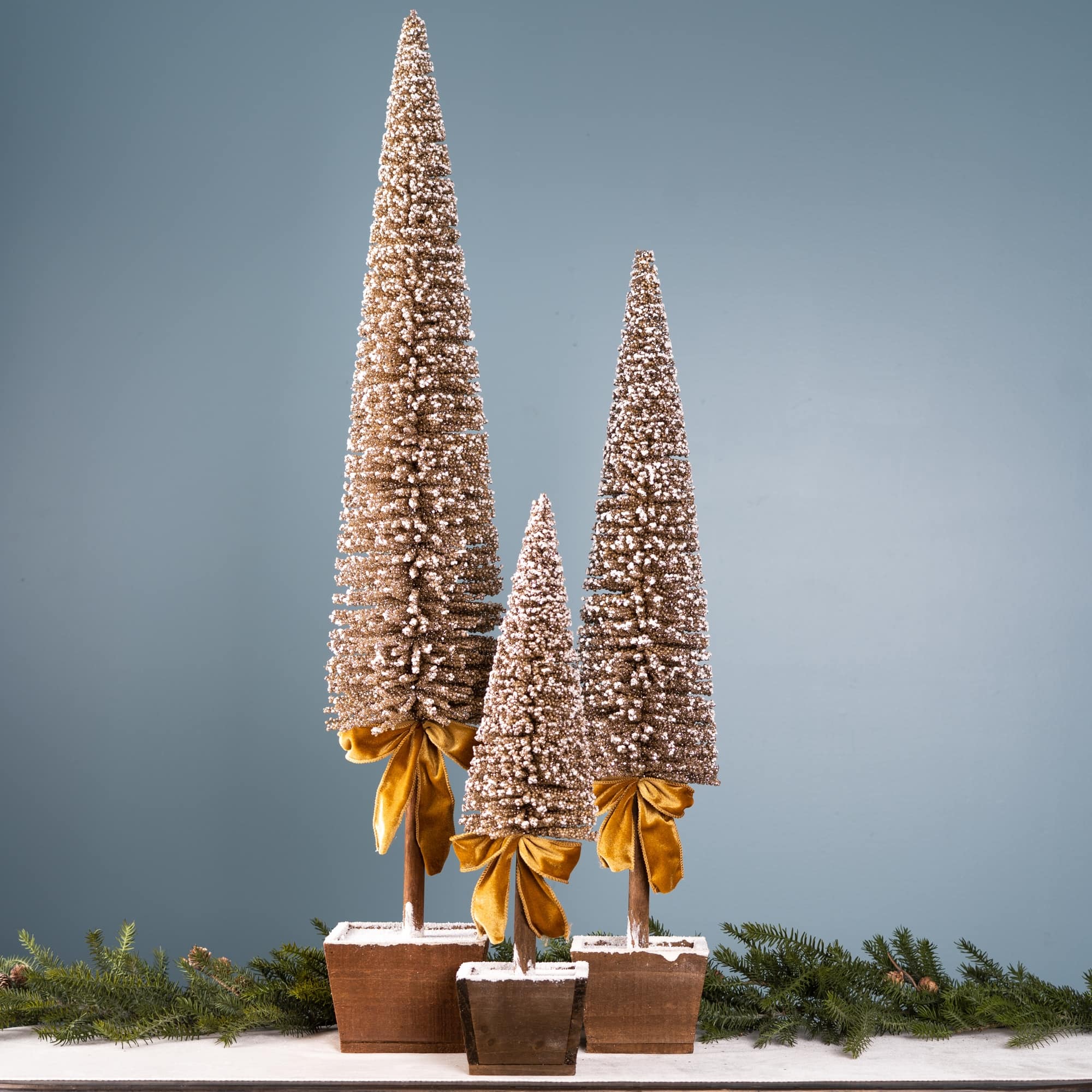 Melrose International Potted Tree (Set of 3) 20.5H 30H 39H Plastic in ...