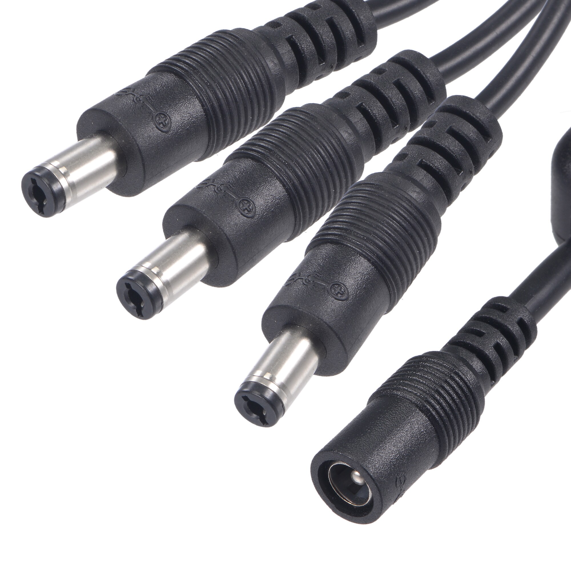 Unique Bargains DC Cable 5.5mm x 2.1mm 1 Female to 3 Male with Switch ...