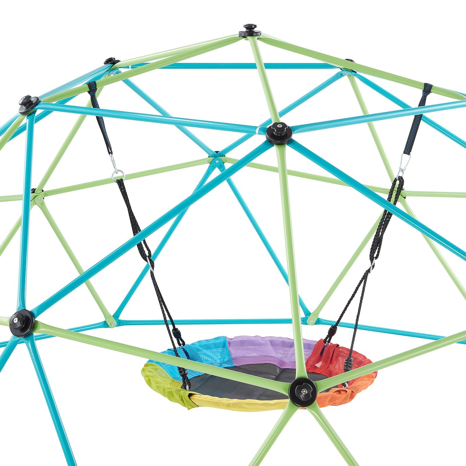 GIVIMO 10-ft Climbing Dome with Saucer Swing 1000-lb Geometric Dome ...