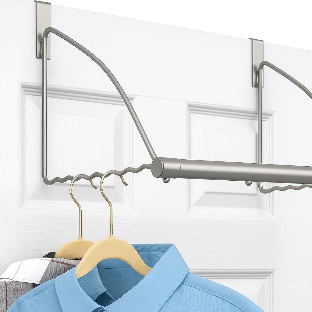 HoldN’ Storage Over The Door Clothes Hanger Rack Space Saving for ...