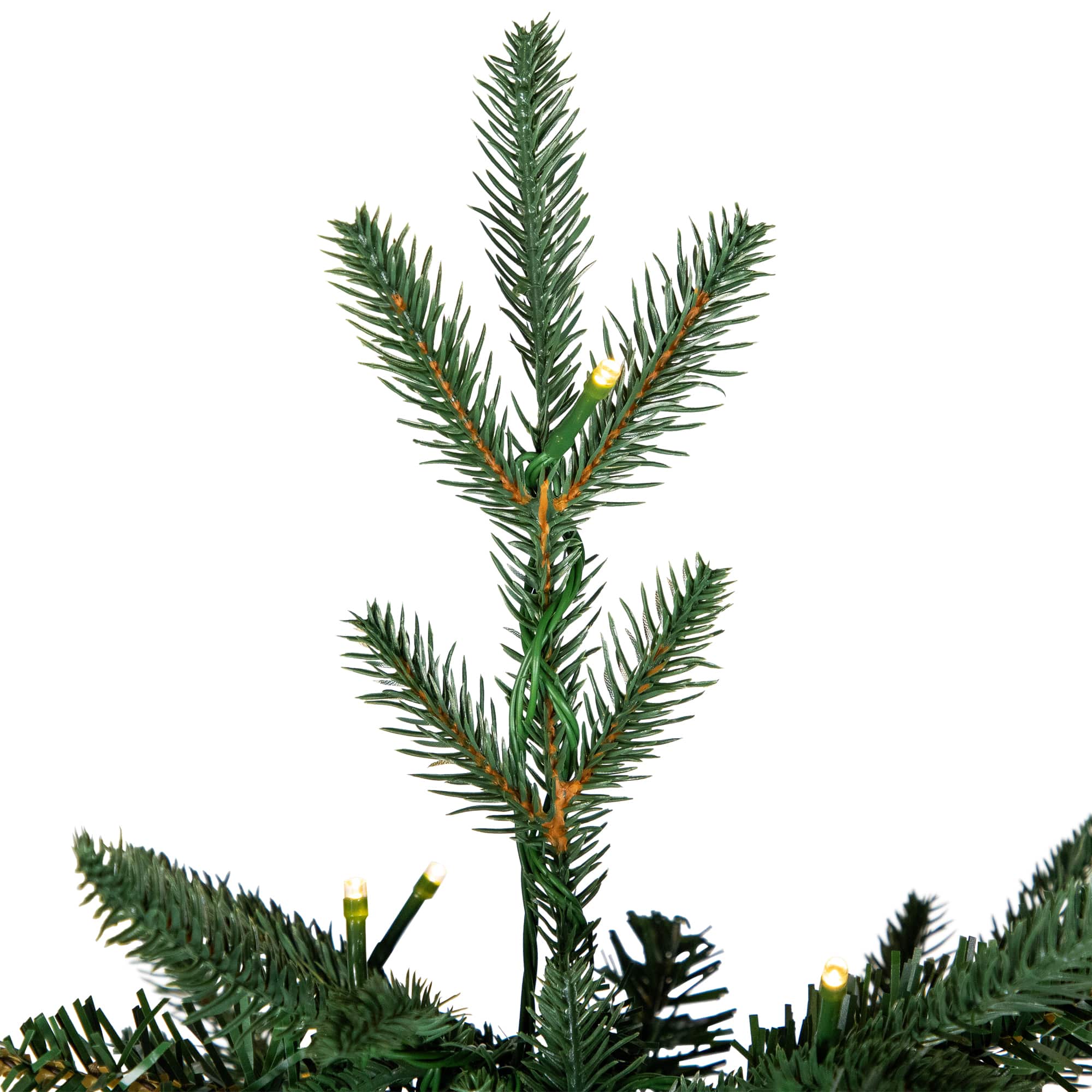 Northlight Real Touch Pre-Lit Ashburn Pine Artificial Christmas Tree ...