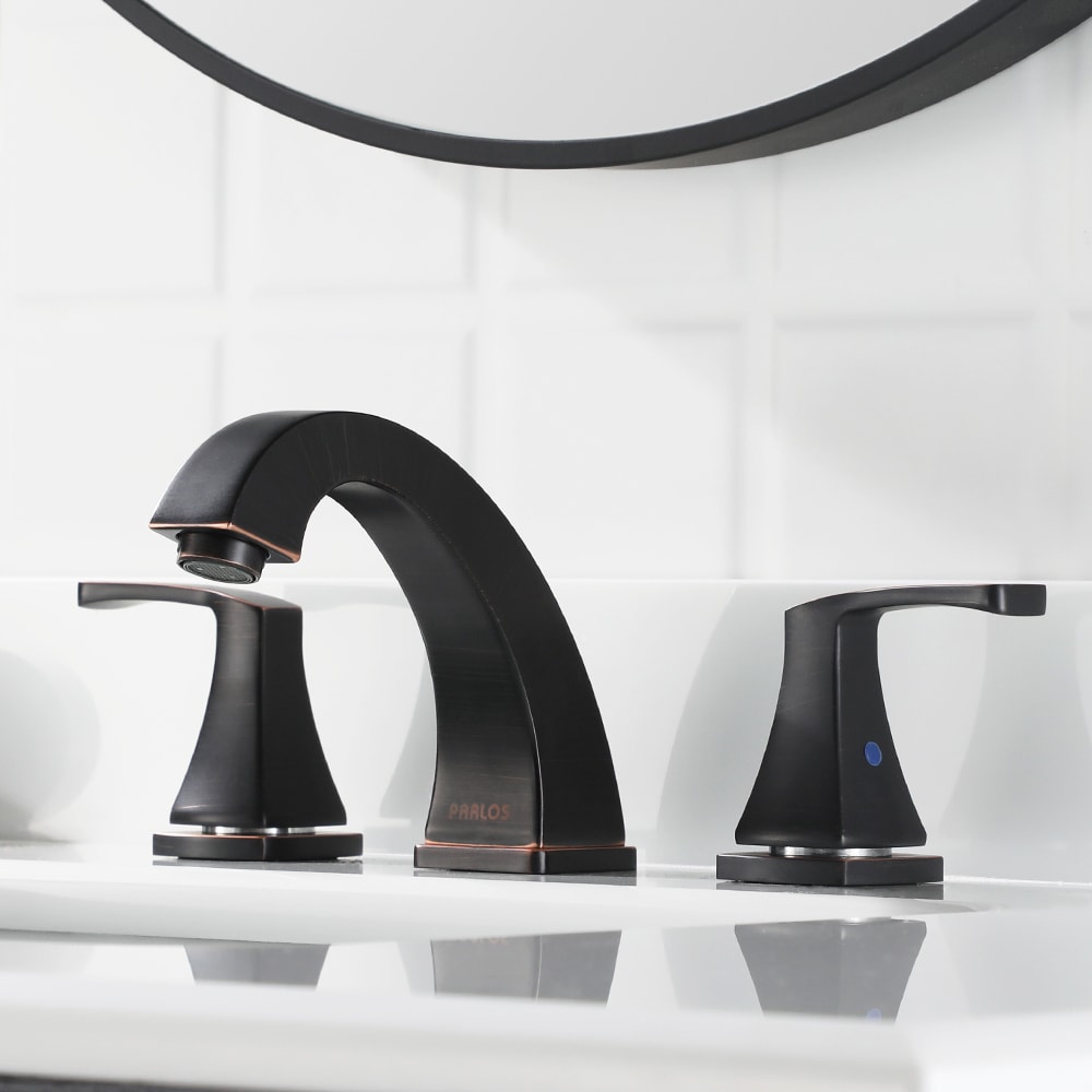 PARLOS Doris Oil Rubbed Bronze Widespread 2-handle High-arc Residential ...