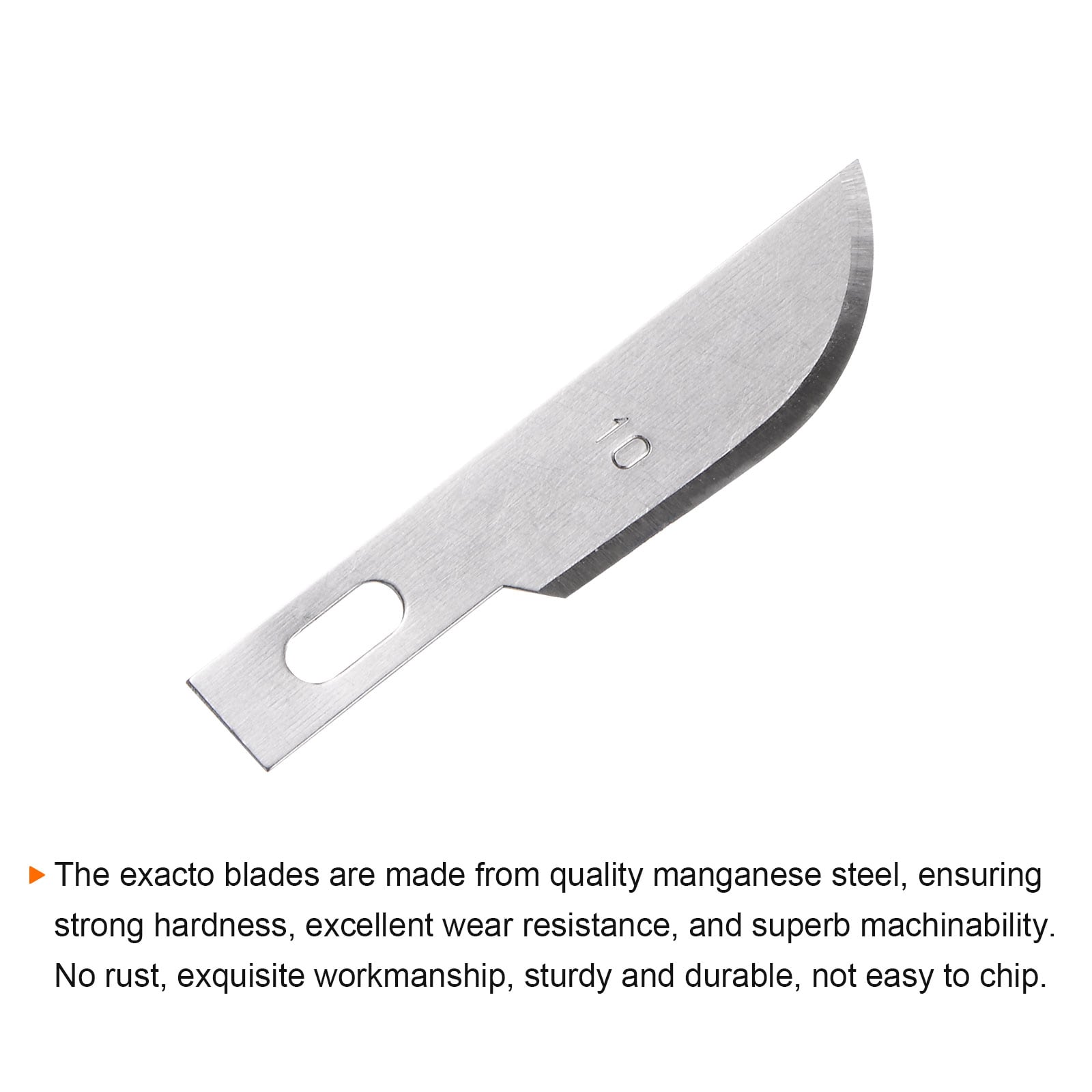 Harfington 40pcs Exacto Knife Blades #10 Hobby Knife Replacement Blades ...