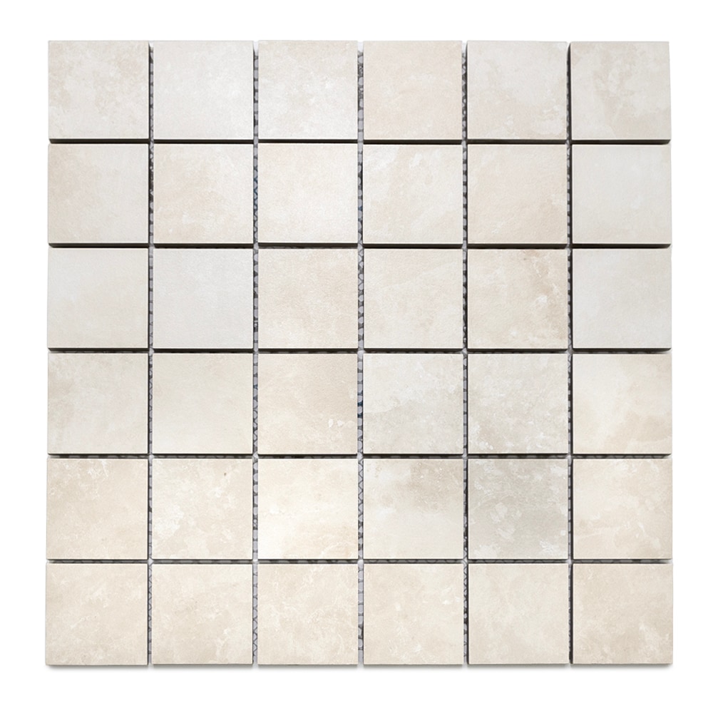 The Tile Life Sample - Nimbus Crema 4-in x 4-in Matte Porcelain Marble ...
