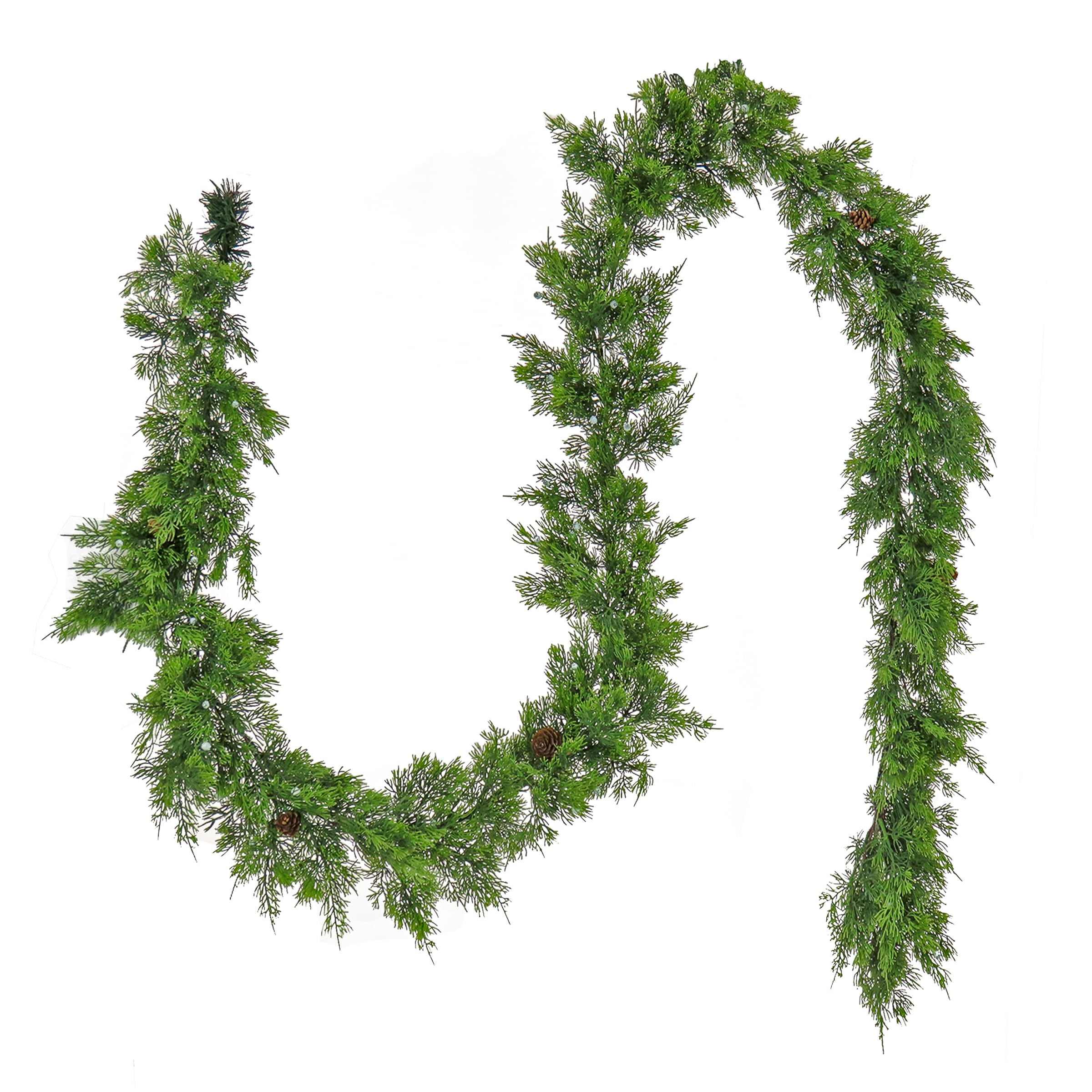 National Tree Company Indoor/Outdoor (non powered) 9-ft Cedar ...