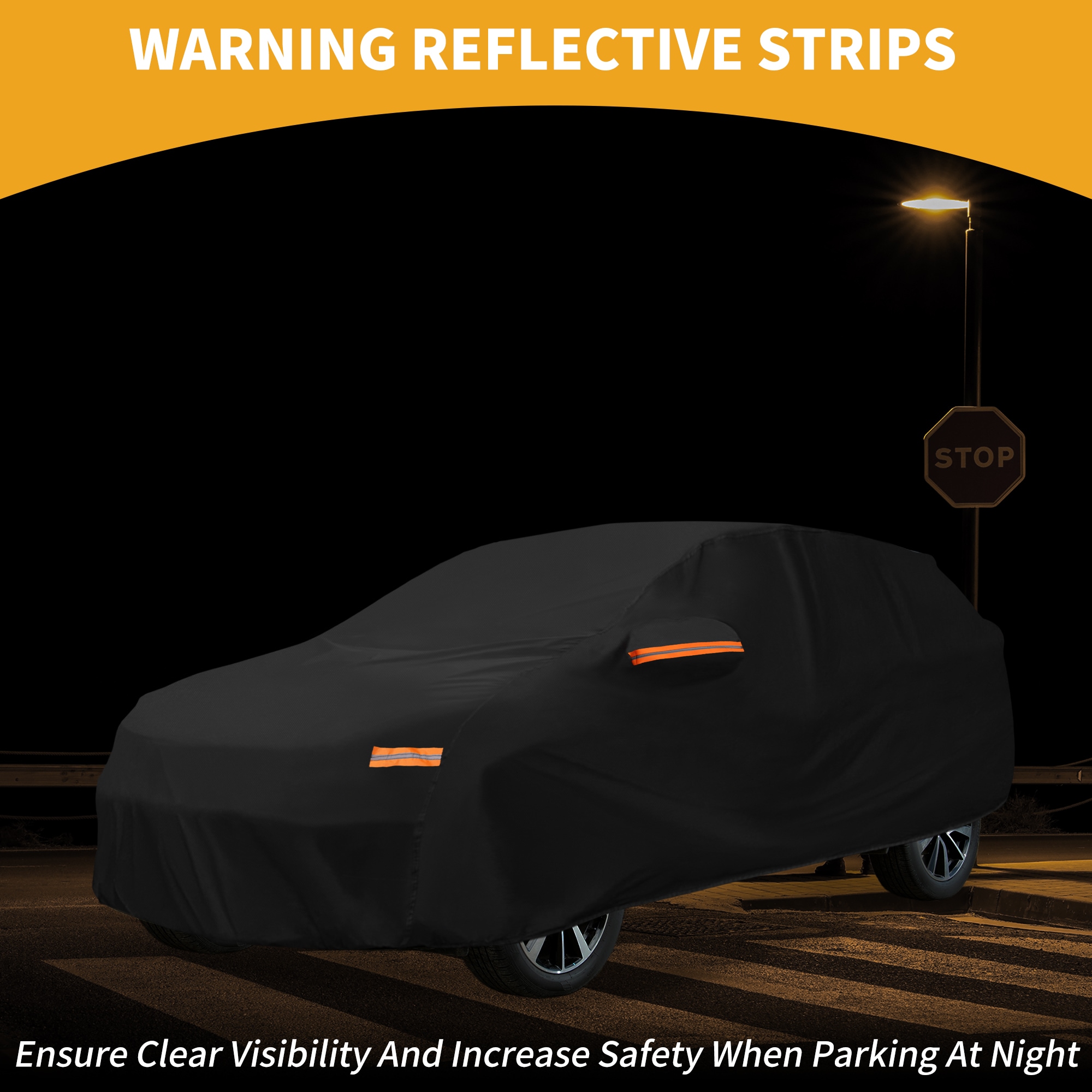 Unique Bargains Waterproof All-Weather Universal Car Cover with Right ...