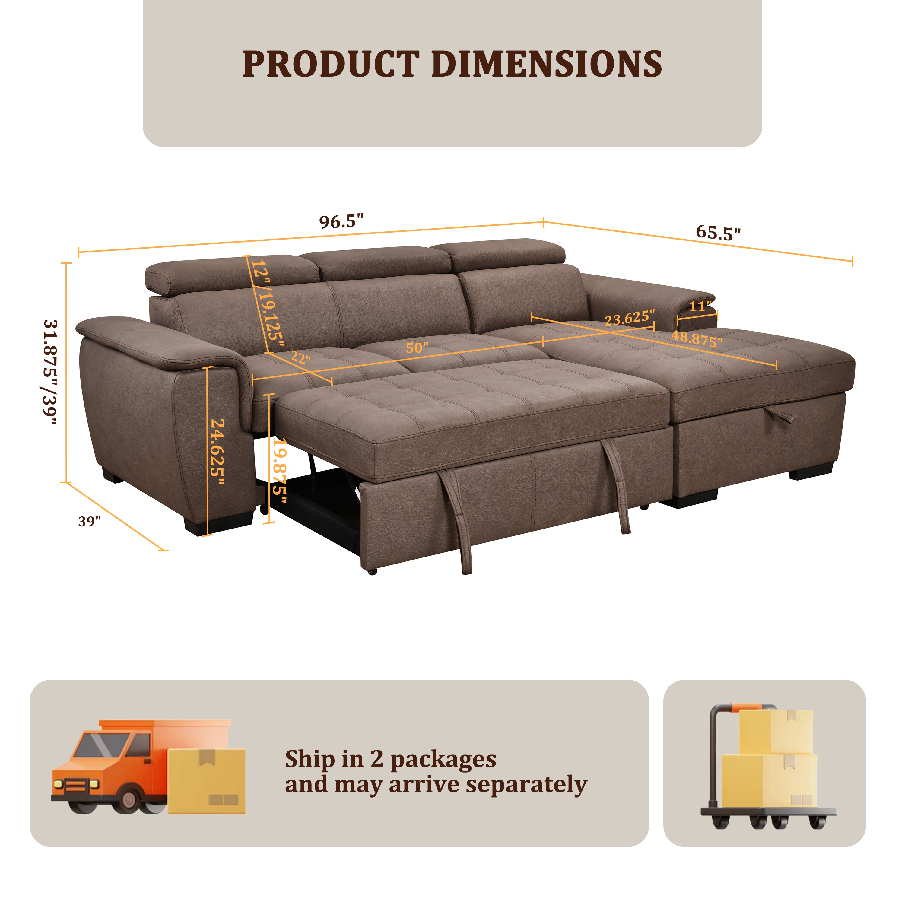 Mondawe 116.5-in Modern Gray Velvet Sofa M0-N7S383E at Lowes.com
