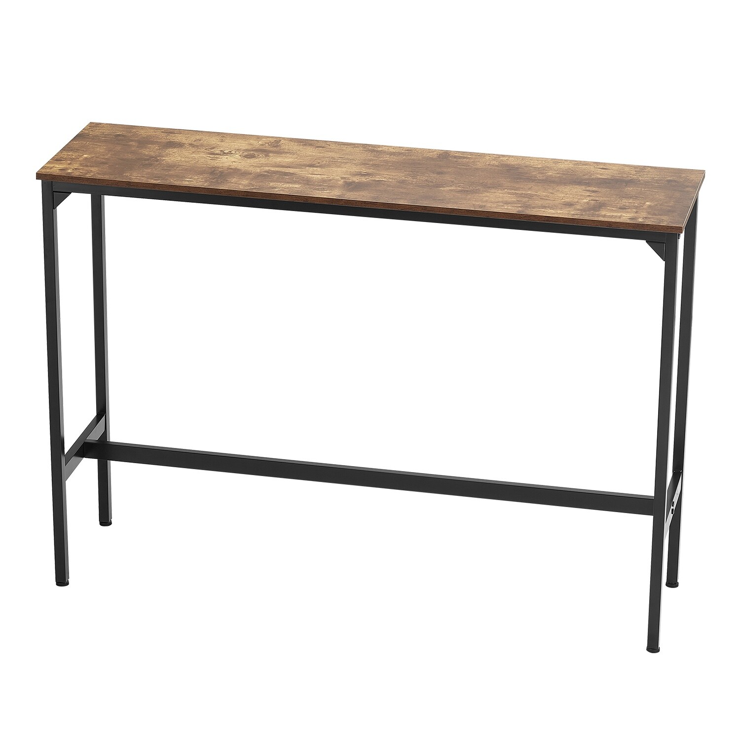 Watnature Bar Table for Kitchen Dining Black-Toned Metal Frame with ...